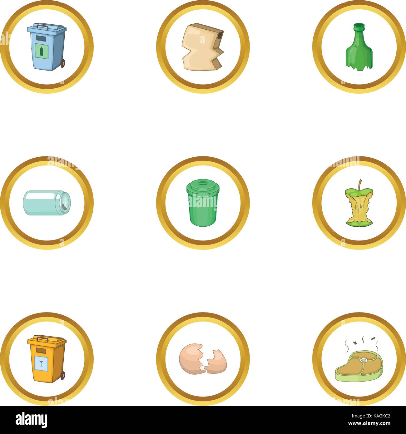 Hazardous litter Stock Vector Images - Alamy