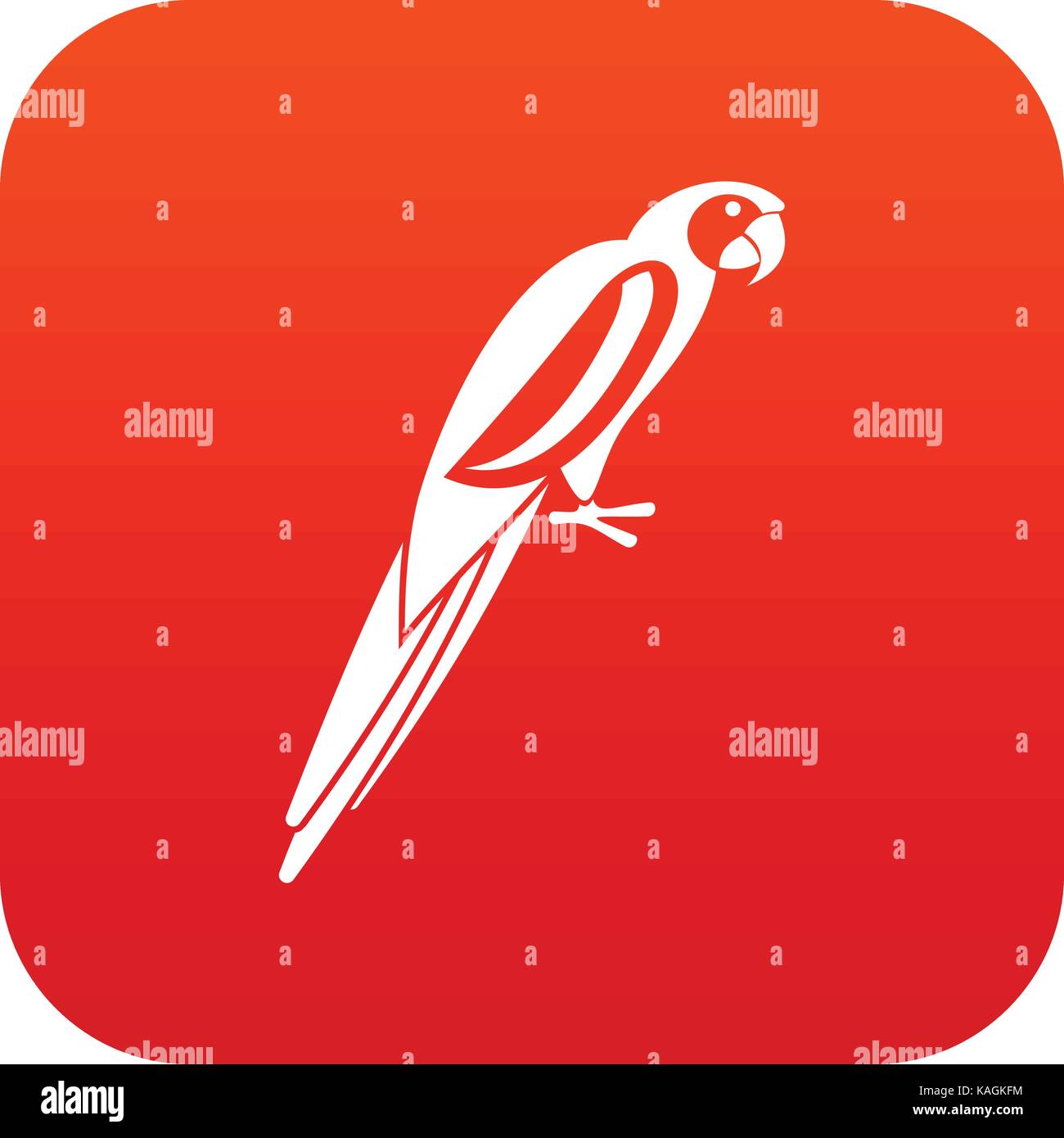 Parrot icon digital red Stock Vector Image & Art - Alamy