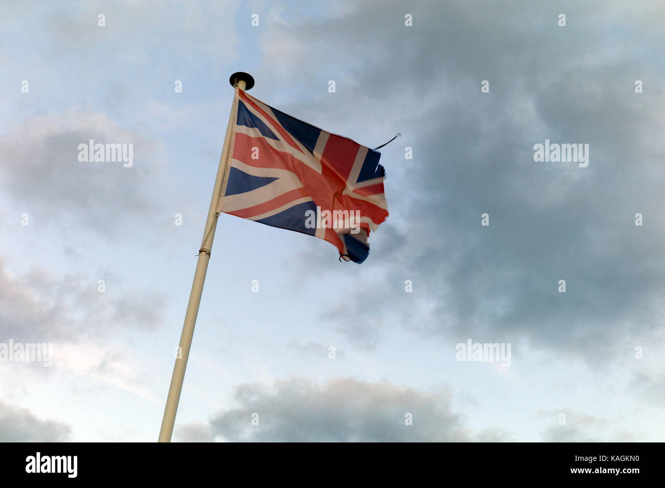 Torn tattered union jack flag hi-res stock photography and images - Alamy