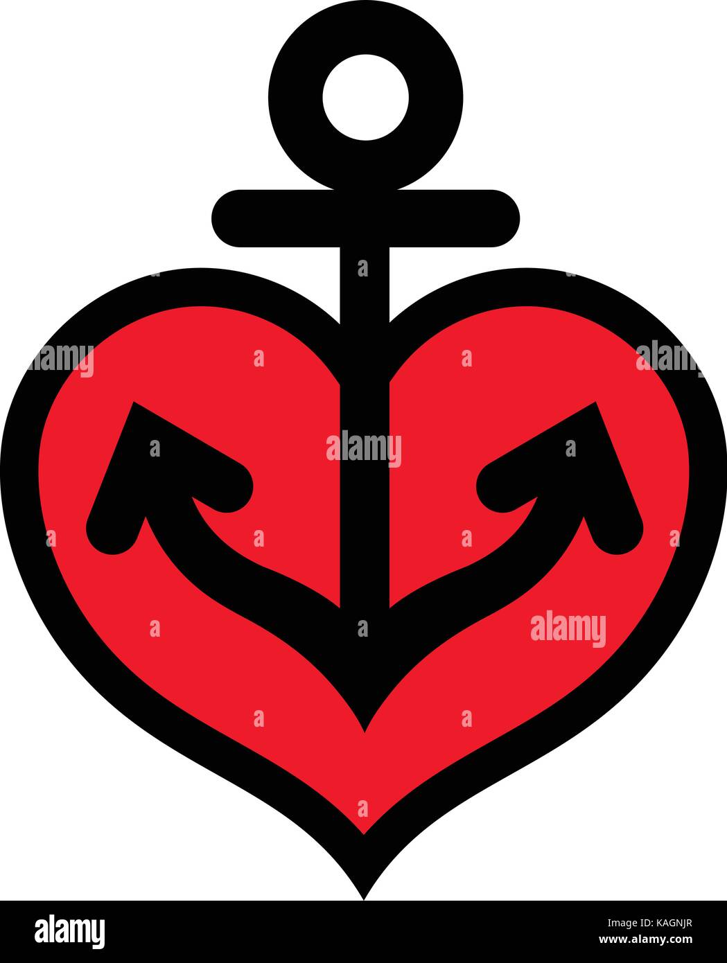 Logo sign symbol anchor hi-res stock photography and images - Alamy