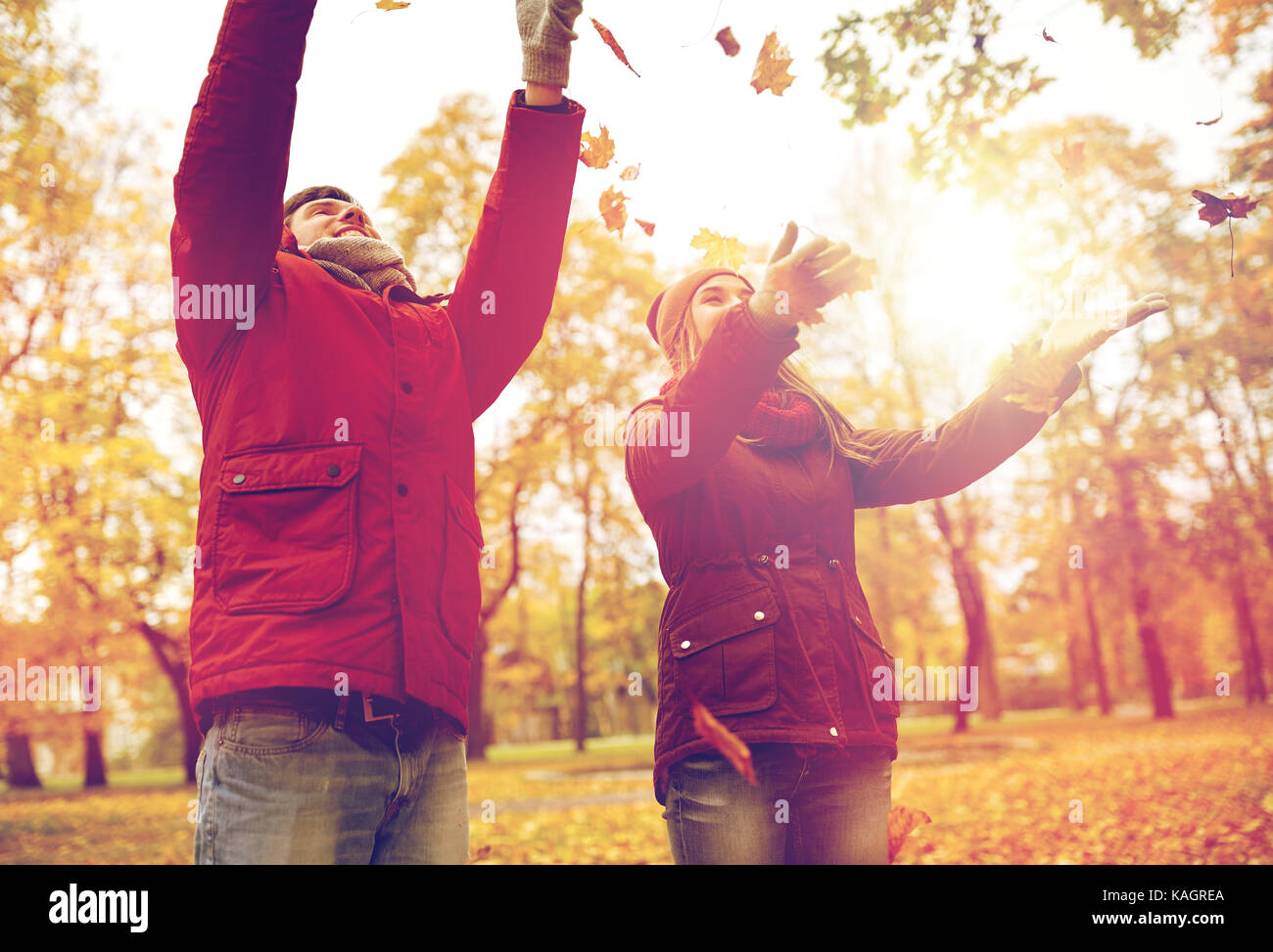 Throwing leaf hi-res stock photography and images - Alamy