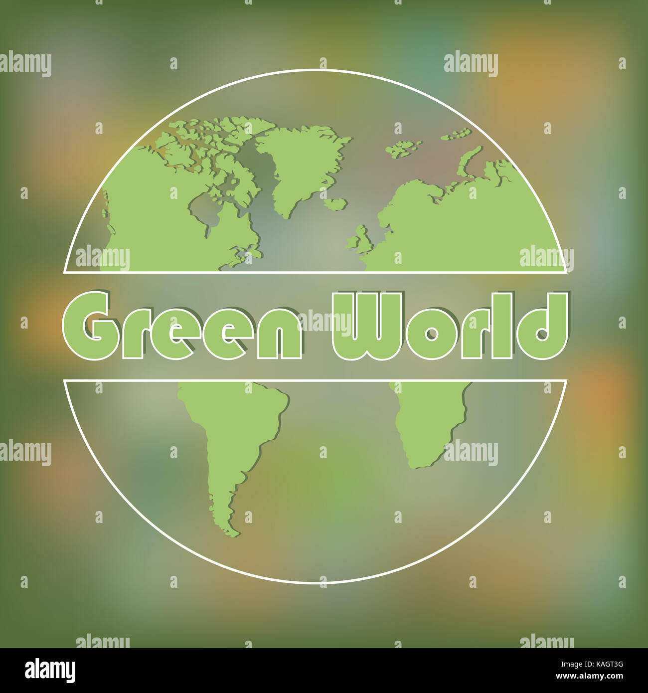 Image of a green planet, illustration Stock Photo - Alamy