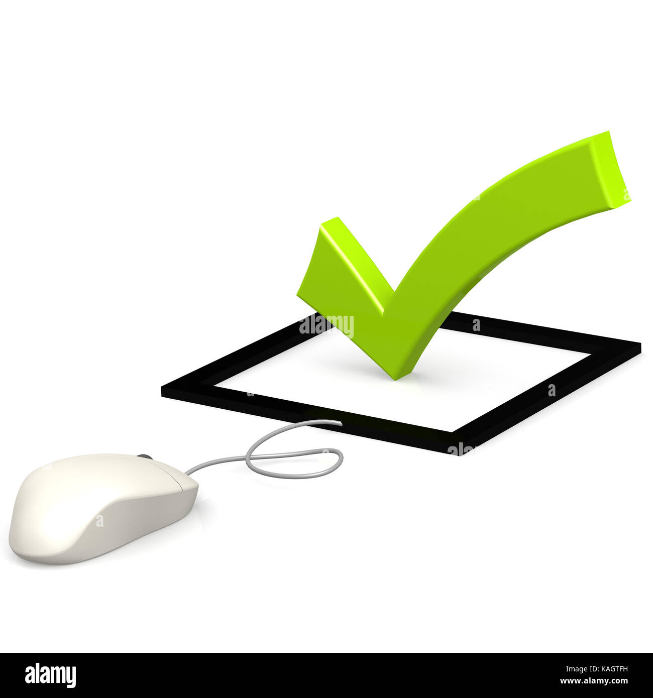 Click and tick Cut Out Stock Images & Pictures - Alamy