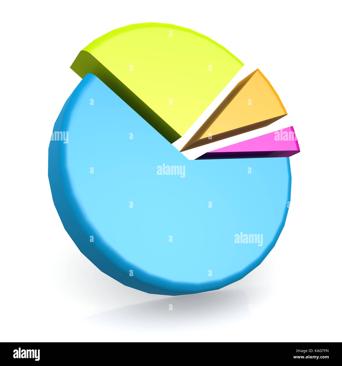 Chart round slice Cut Out Stock Images & Pictures - Alamy