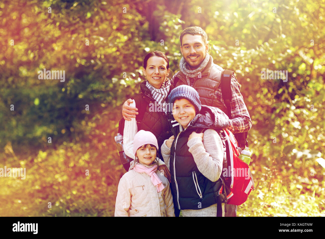 Hispanic Family Hiking
