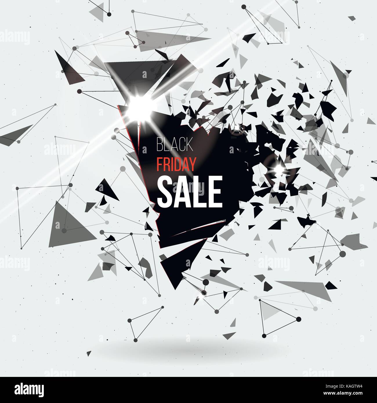 Abstract explosion background. Black friday poster. Card template. Big ...