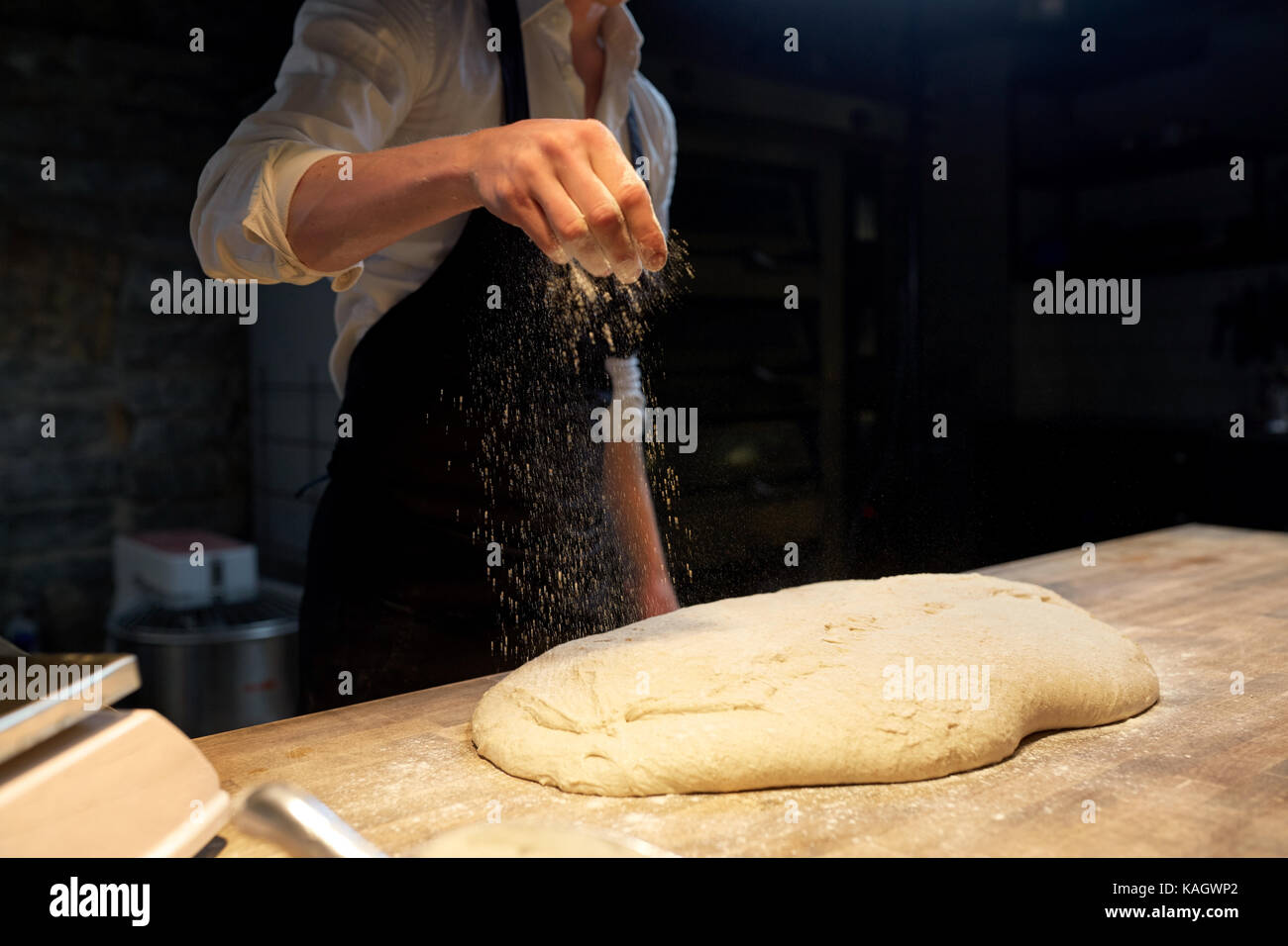 Chef making bread hi-res stock photography and images - Alamy