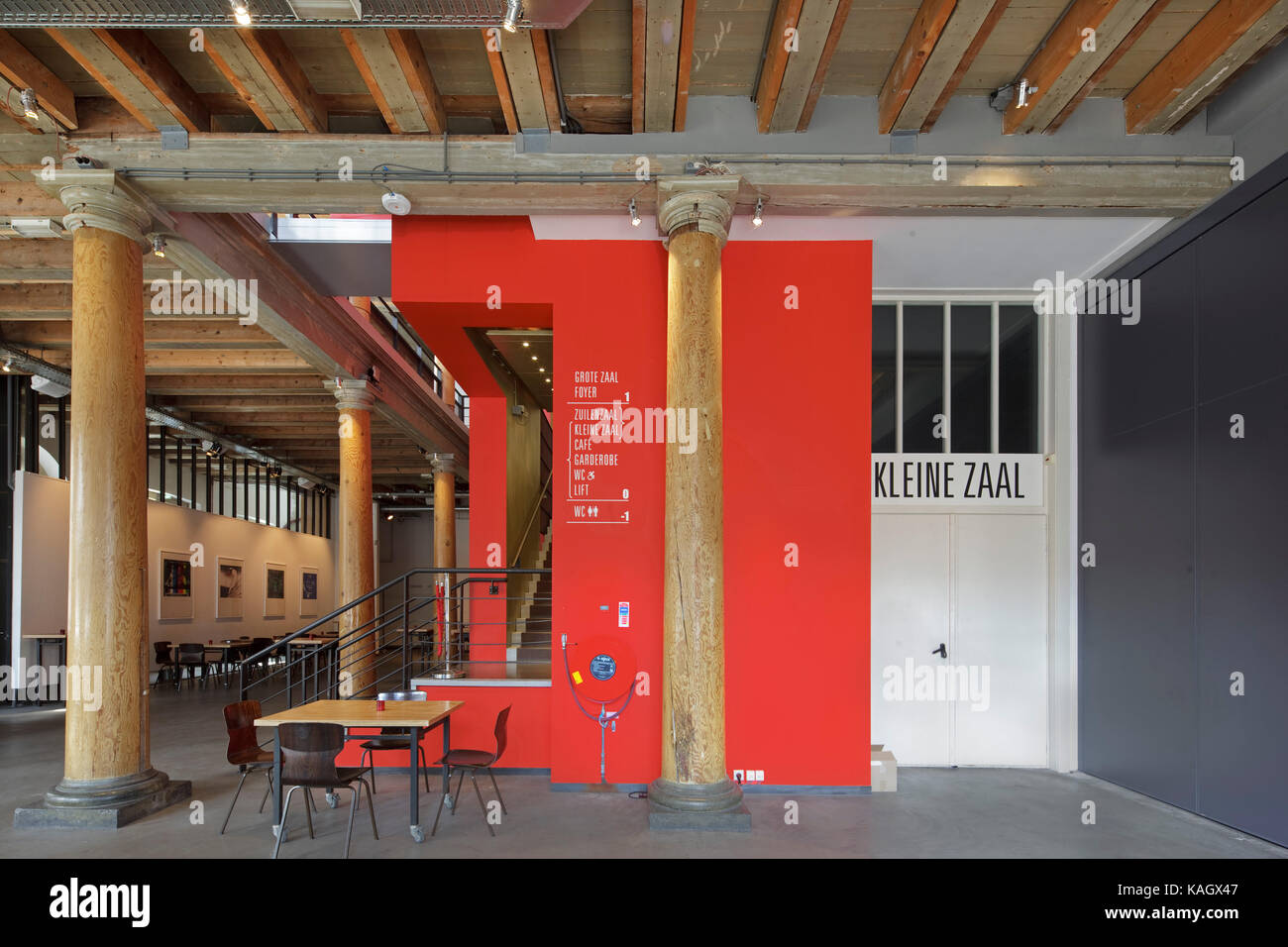 Entrance to small performance room and main staircase at ground floor ...