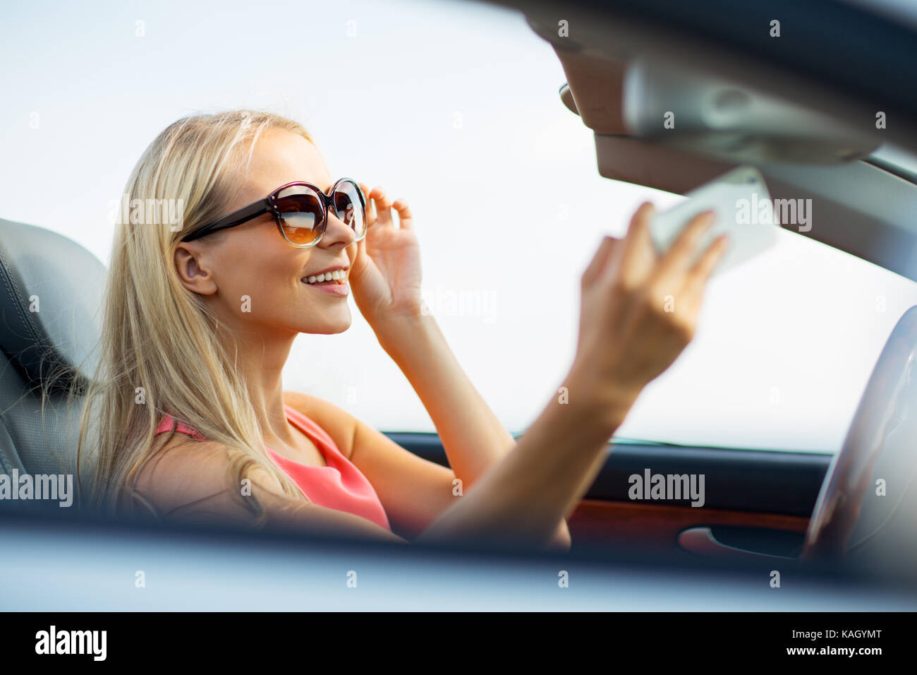 In car people selfie hi-res stock photography and images - Alamy