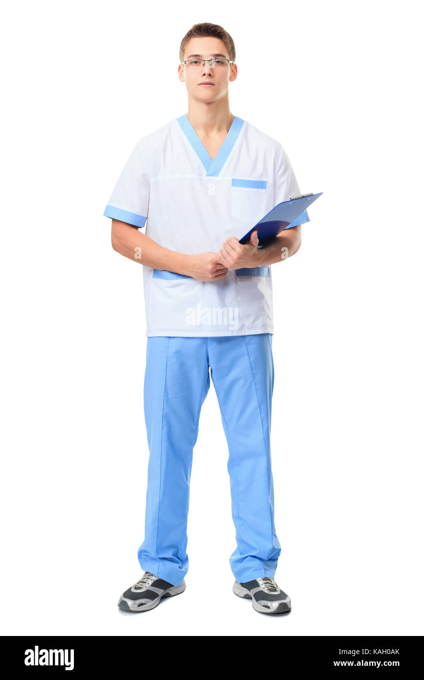 Doctor scientist standing in lab Cut Out Stock Images & Pictures - Alamy
