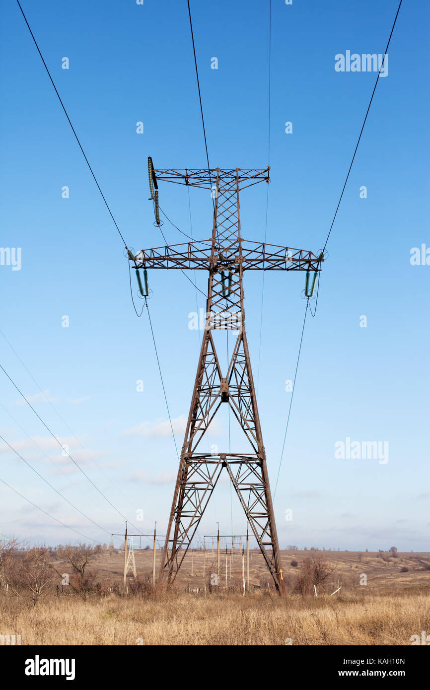 Transmission power line Stock Photo - Alamy