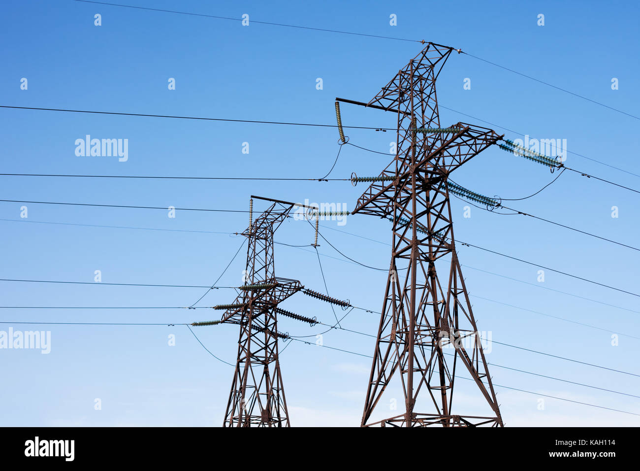 Transmission power line Stock Photo - Alamy