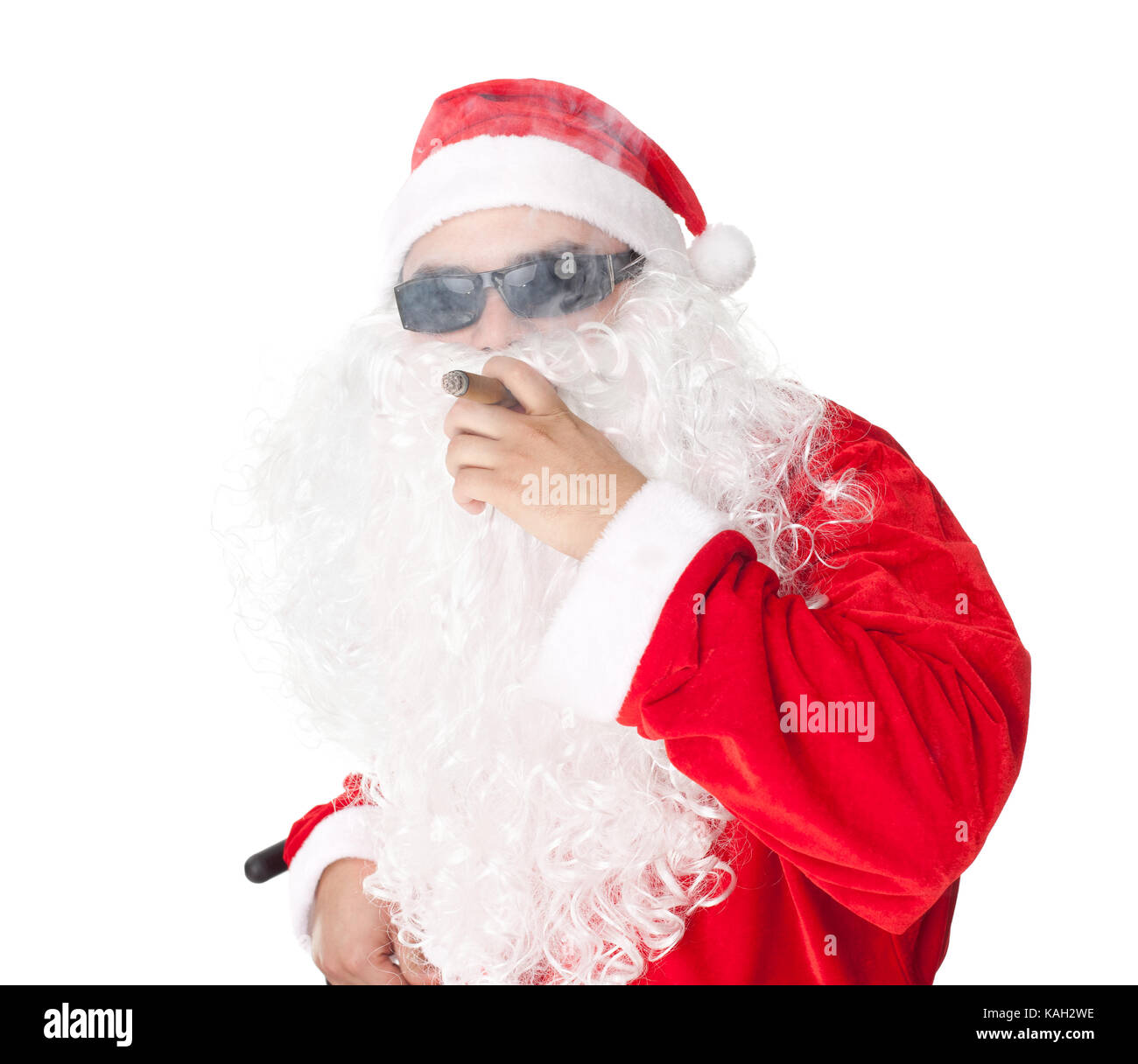 Cigar Smoking Santa