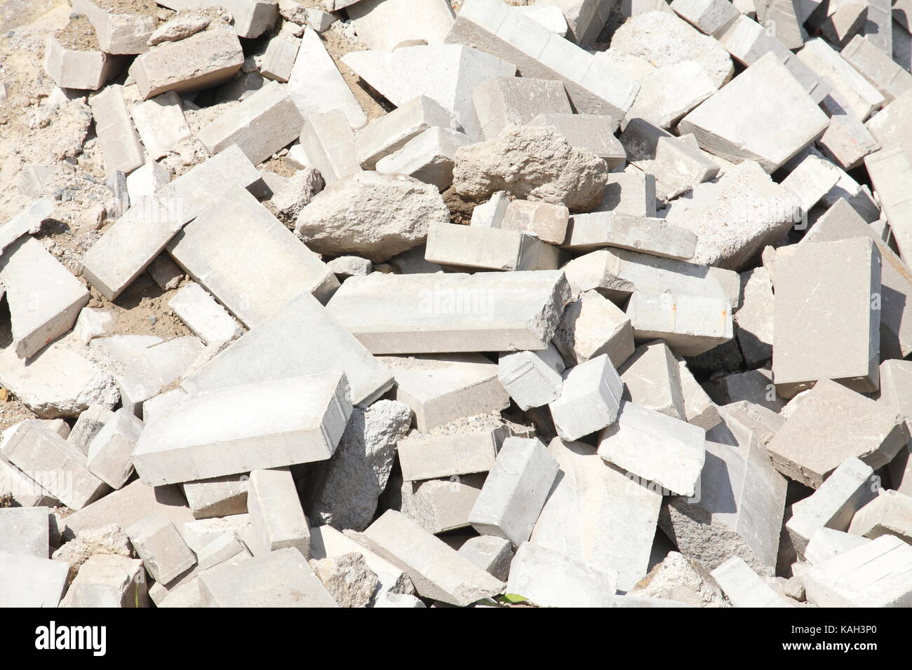 contruction bricks and rubble on a Construction Site Stock Photo - Alamy