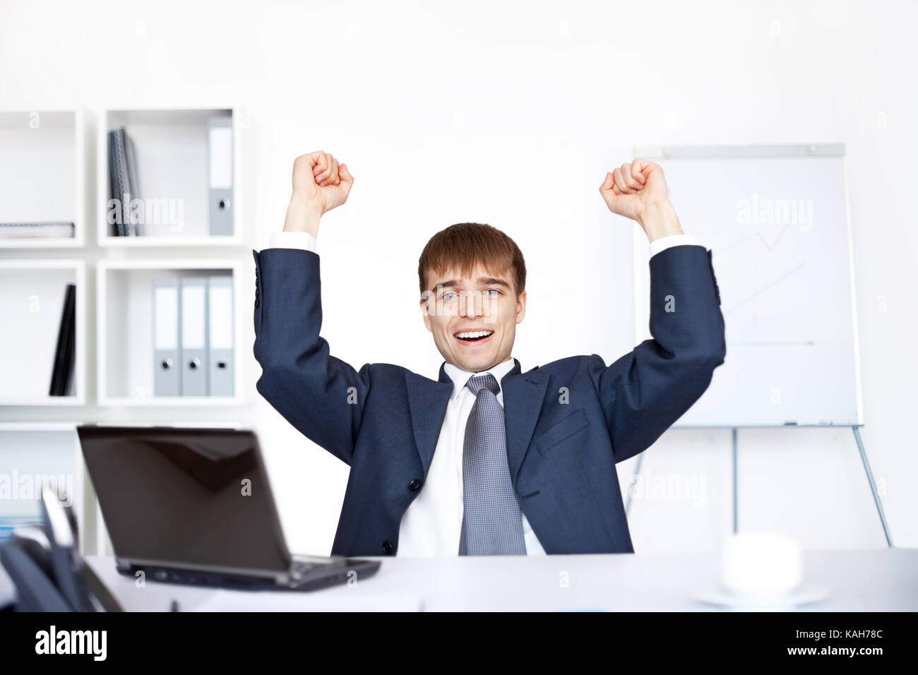 Confidence achievement smiling success beauty sitting hi-res stock ...