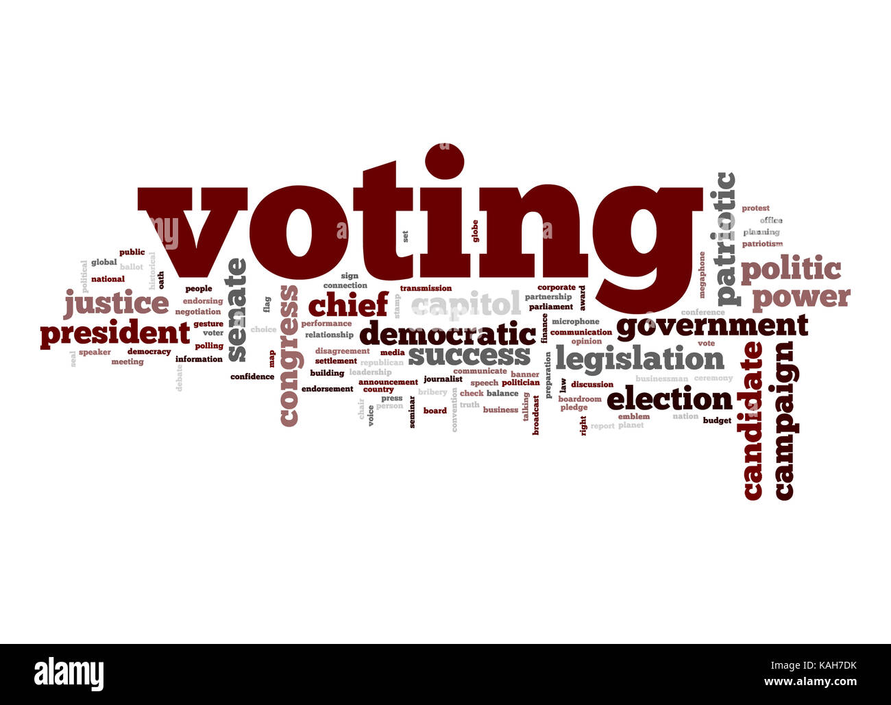 Voting word cloud Stock Photo - Alamy