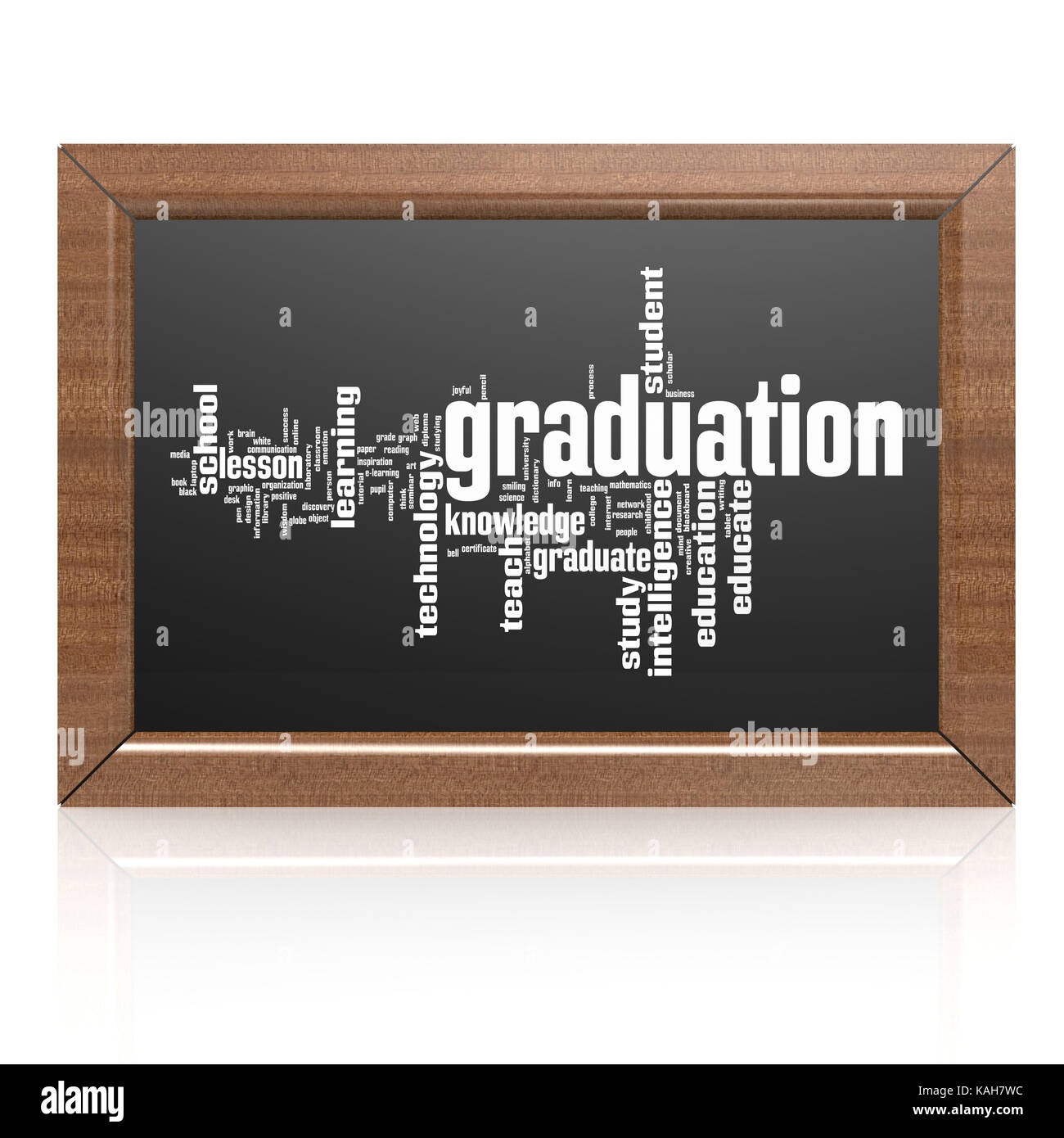 Blank blackboard graduation Stock Photo - Alamy