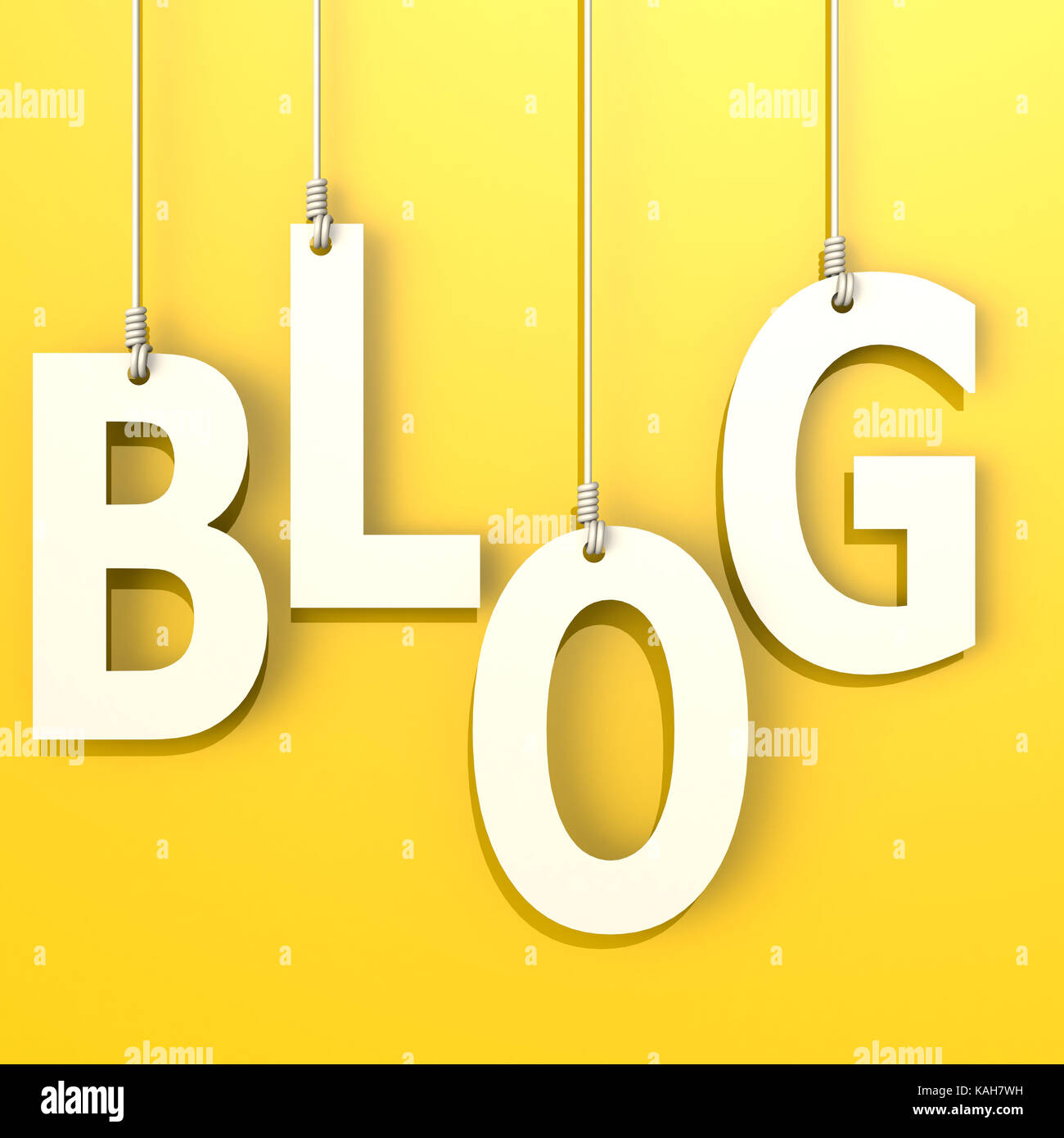 Blog word in orange background Stock Photo - Alamy