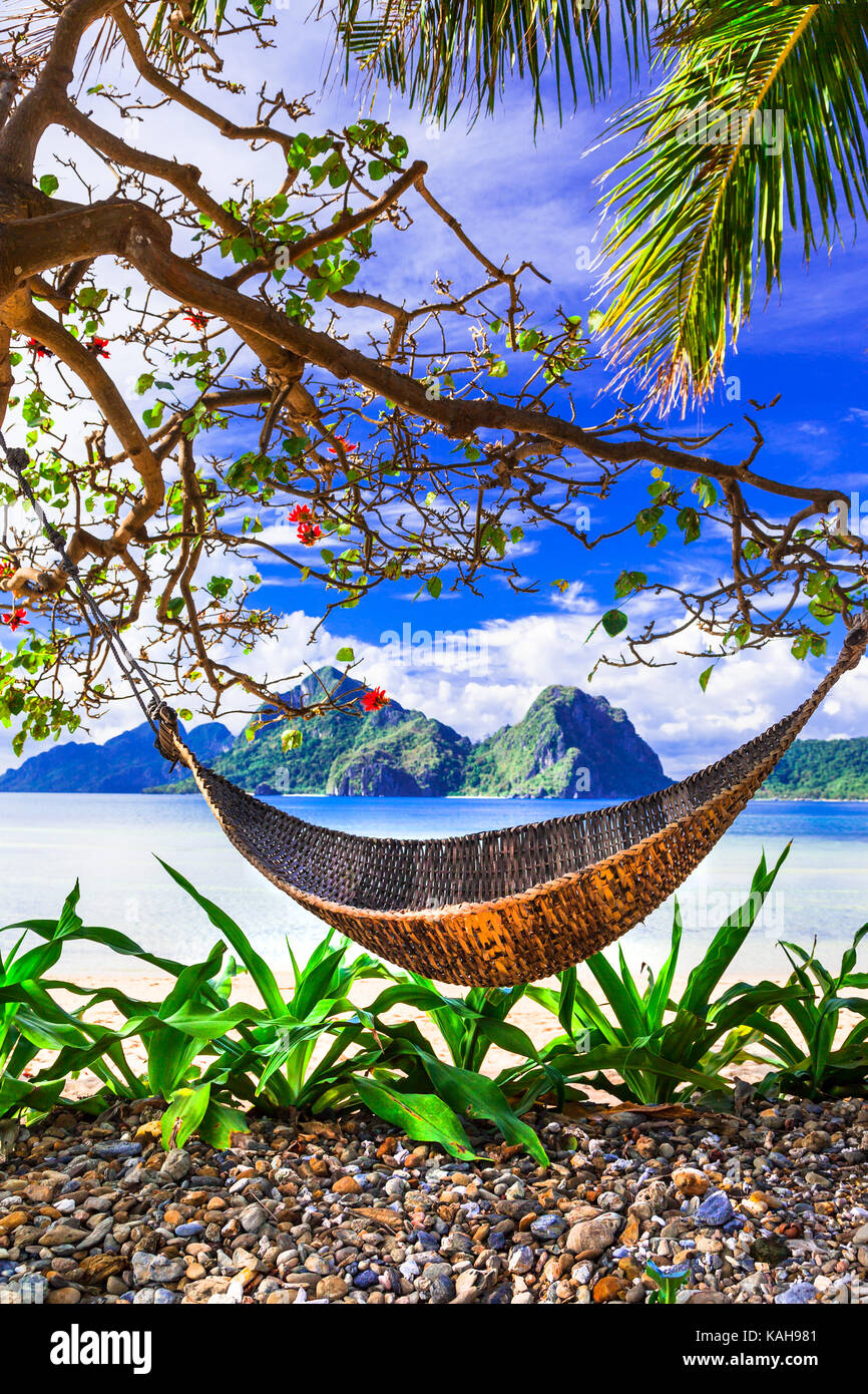 Tropical relax in Palawan,Philippines Stock Photo - Alamy