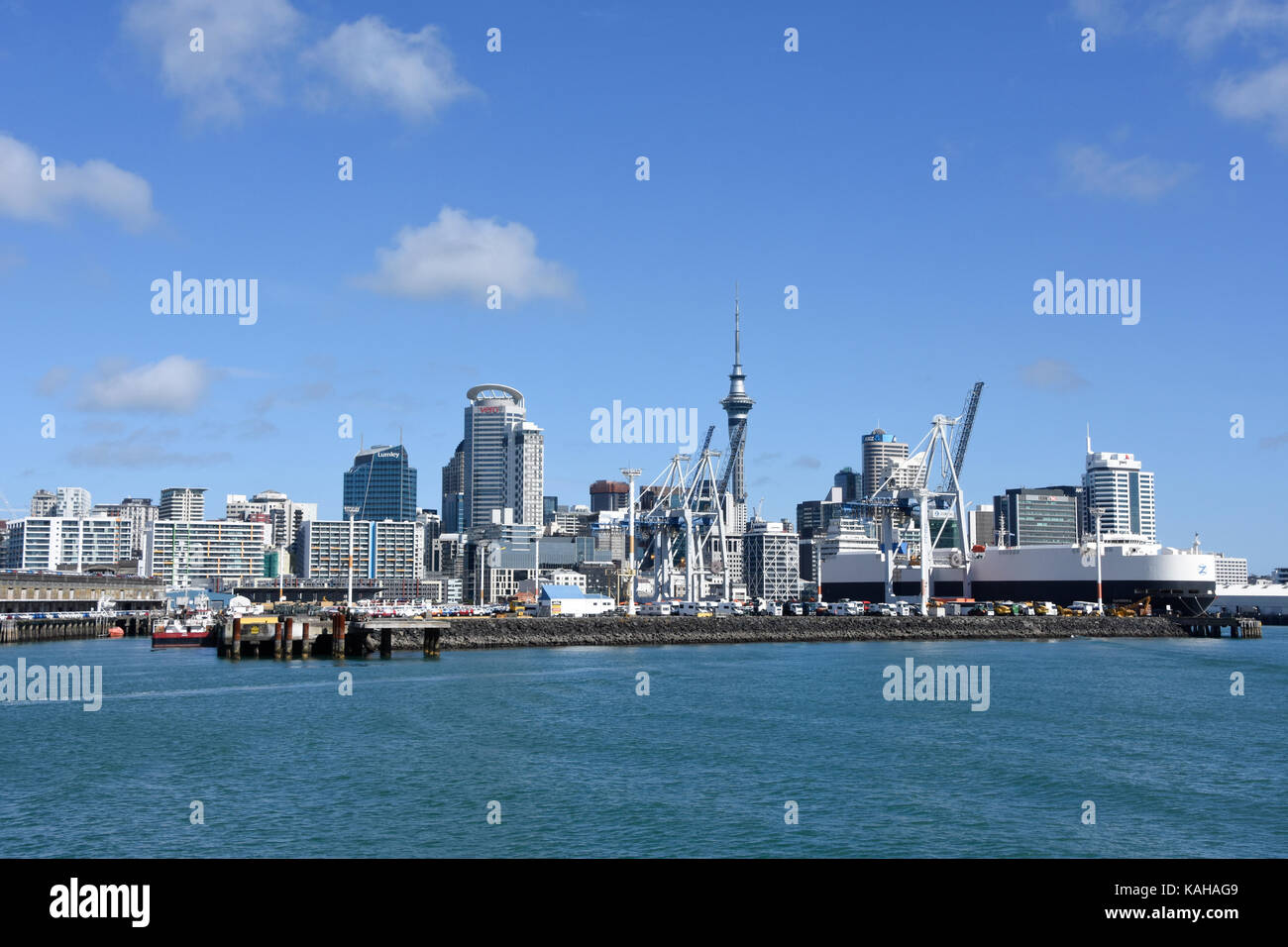 Auckland Harbour, New Zealand Stock Photo - Alamy
