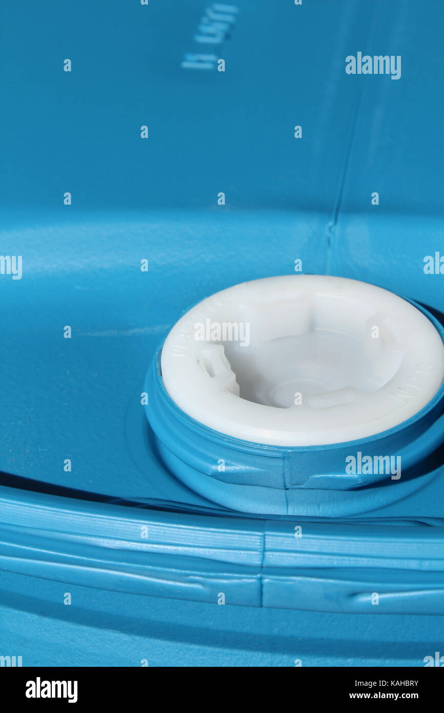 blue water storage barrel Stock Photo - Alamy