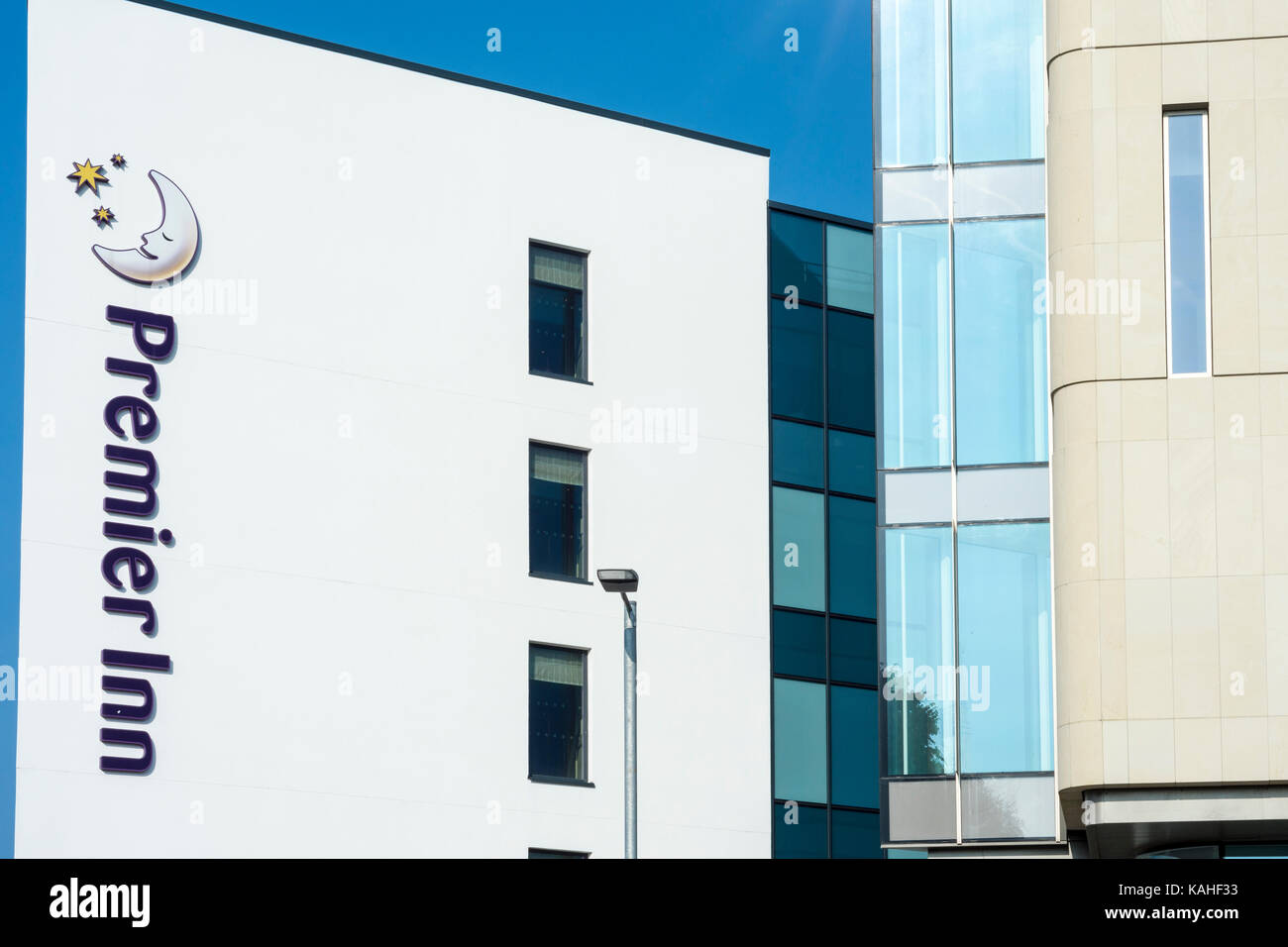 Premier Inn, Cathedral Square, Blackburn, Lancashire, UK Stock Photo ...