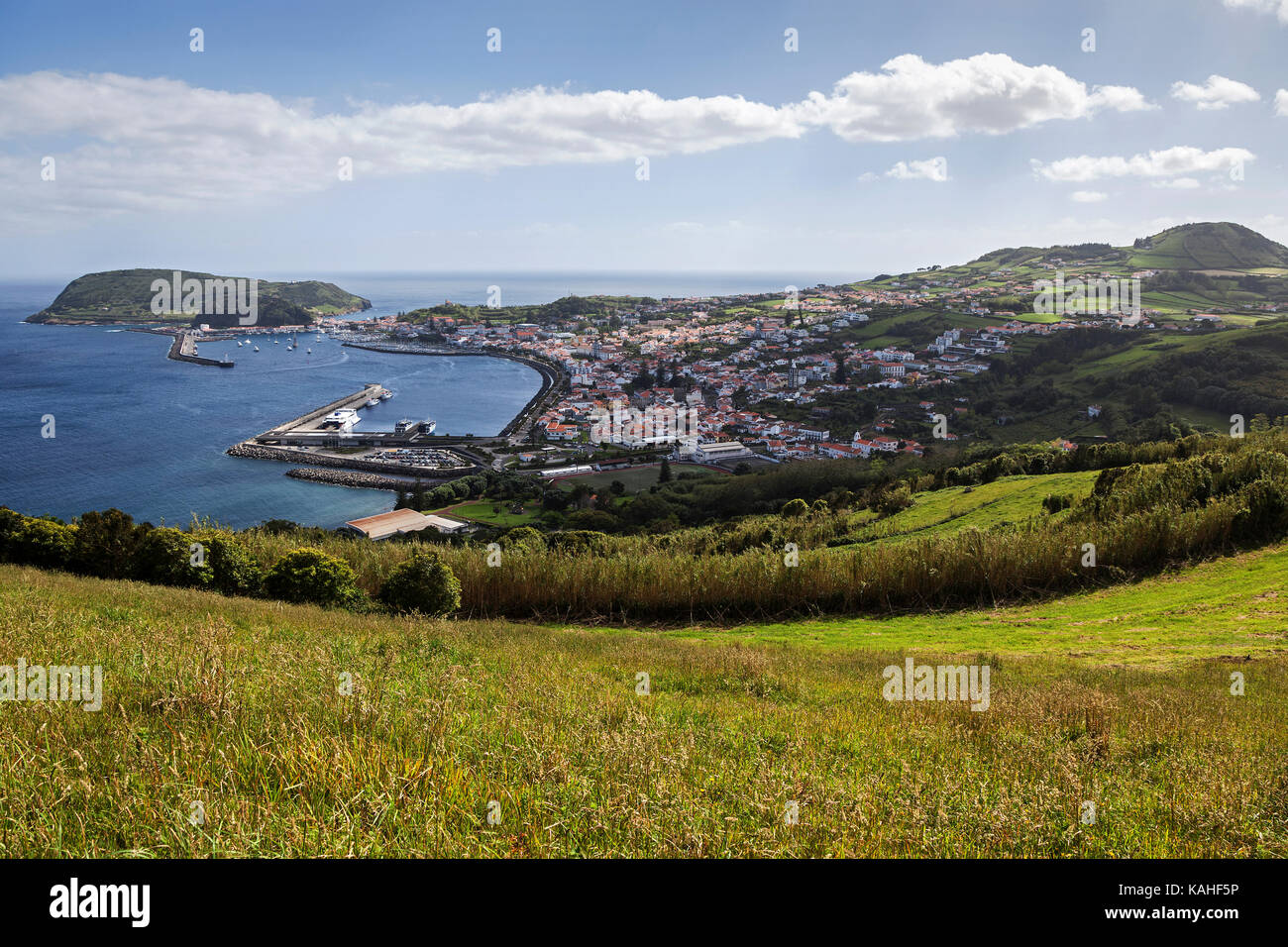 View of Horta, Island of Faial, Azores, Portugal Stock Photo - Alamy