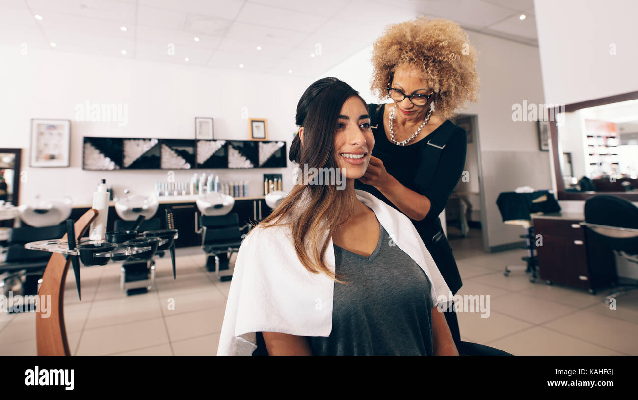 Stylish hairdo hi-res stock photography and images - Alamy