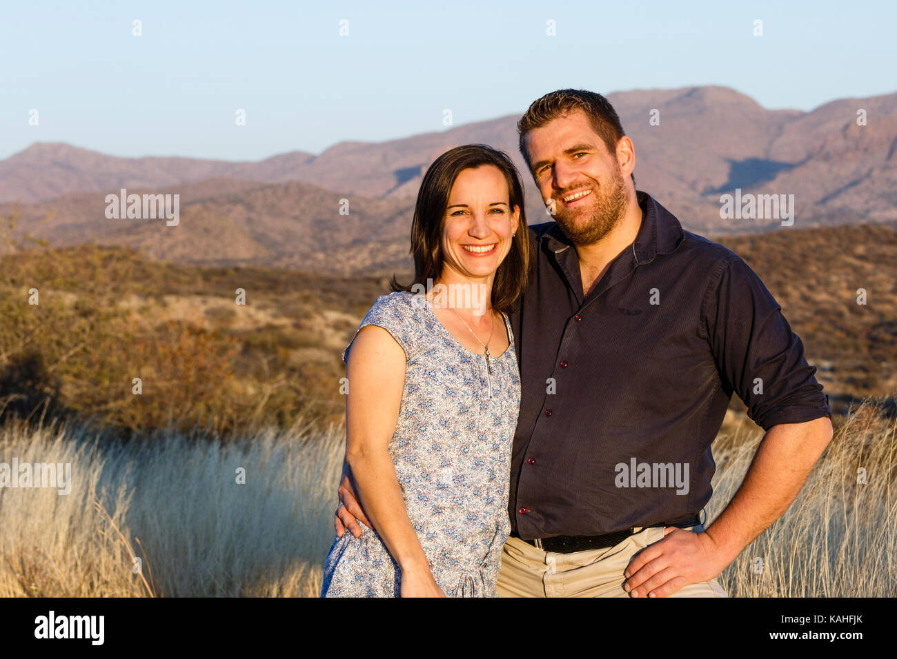 Married couple, Potrait, Namibia Stock Photo - Alamy