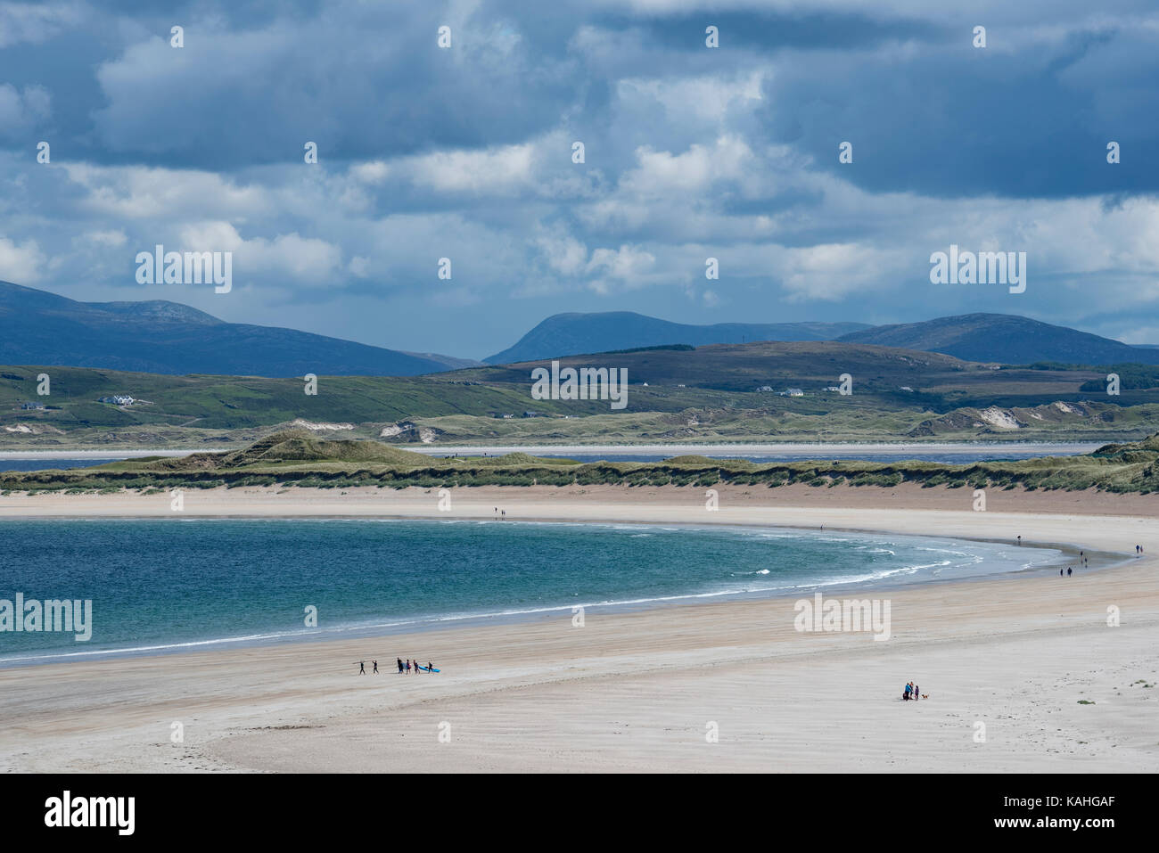 Beach at Narin, Cloud Sky, Ardara, County Donegal, Ireland Stock Photo ...