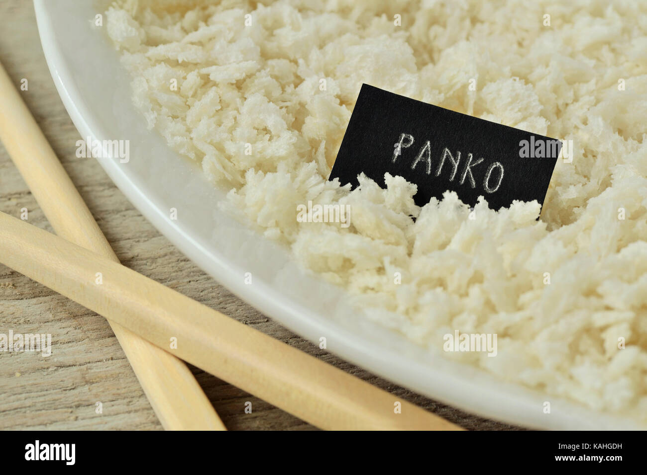 Panko bread crumbs in a plate Stock Photo - Alamy