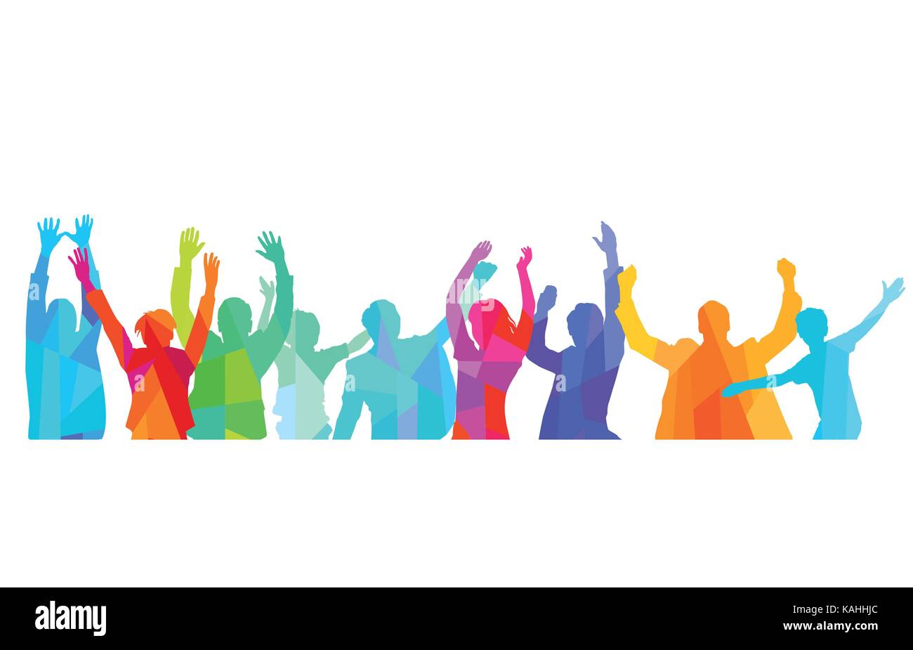 Friends jump Stock Vector Images - Alamy