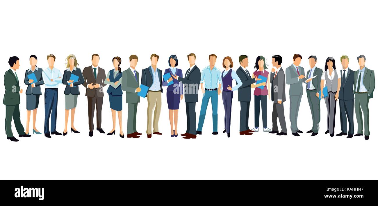 Men and women crowd Stock Vector Images - Alamy