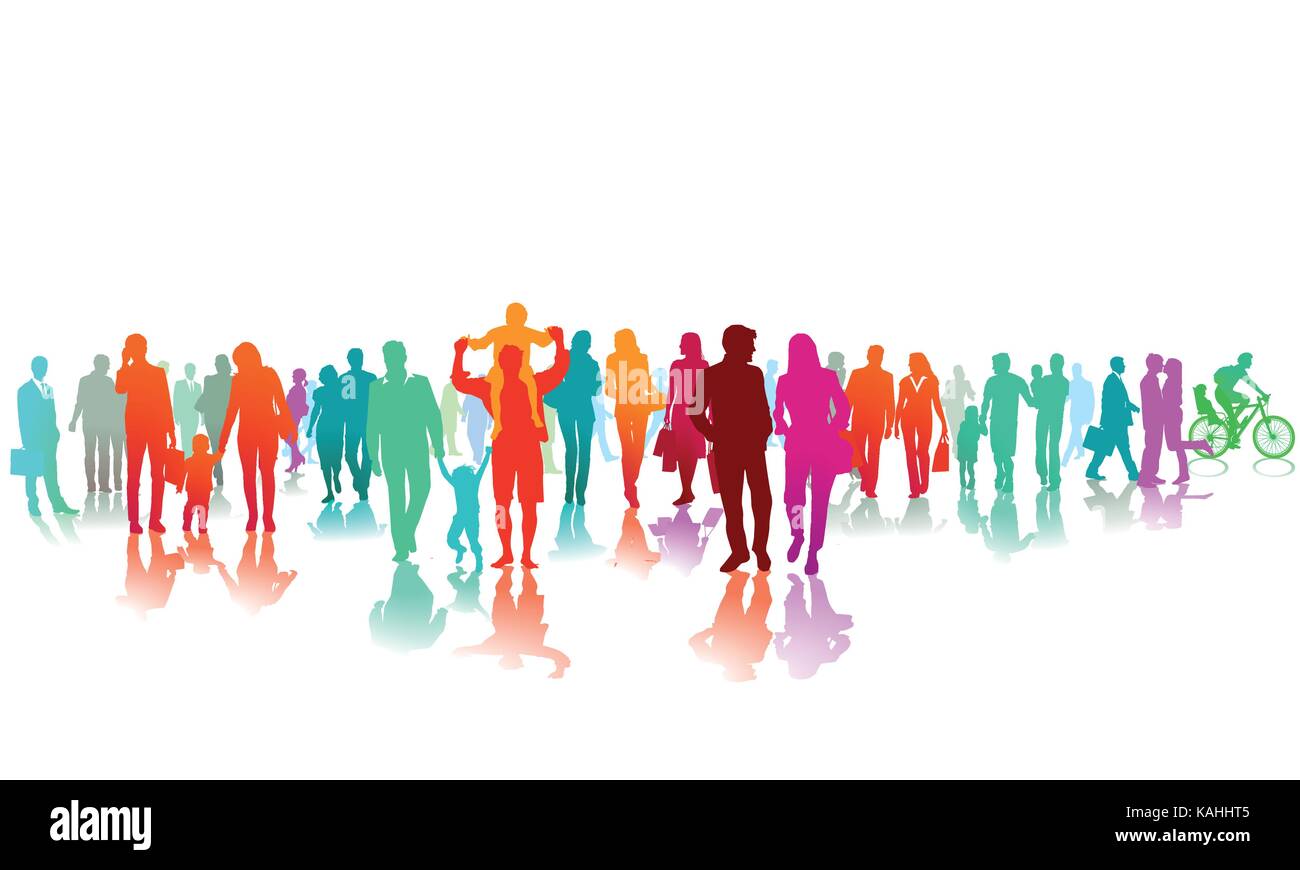 Large group people society Stock Vector Images - Alamy
