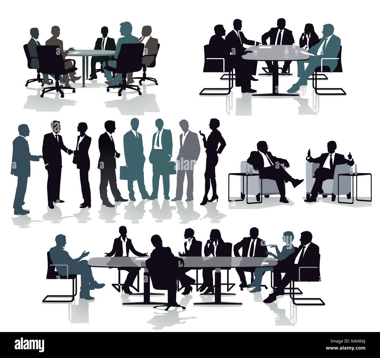 Workplace communication vector hi-res stock photography and images - Alamy