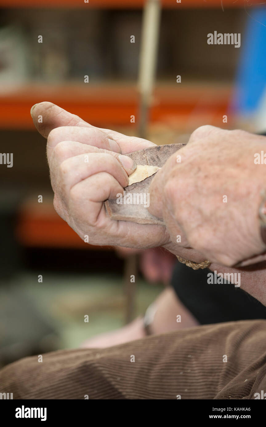 Flint Knapping High Resolution Stock Photography and Images - Alamy