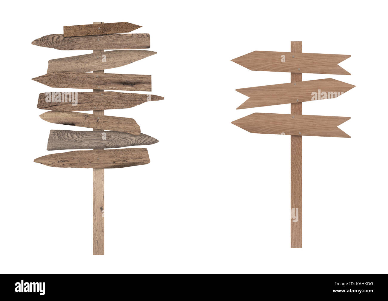 Blank directional signs hi-res stock photography and images - Alamy