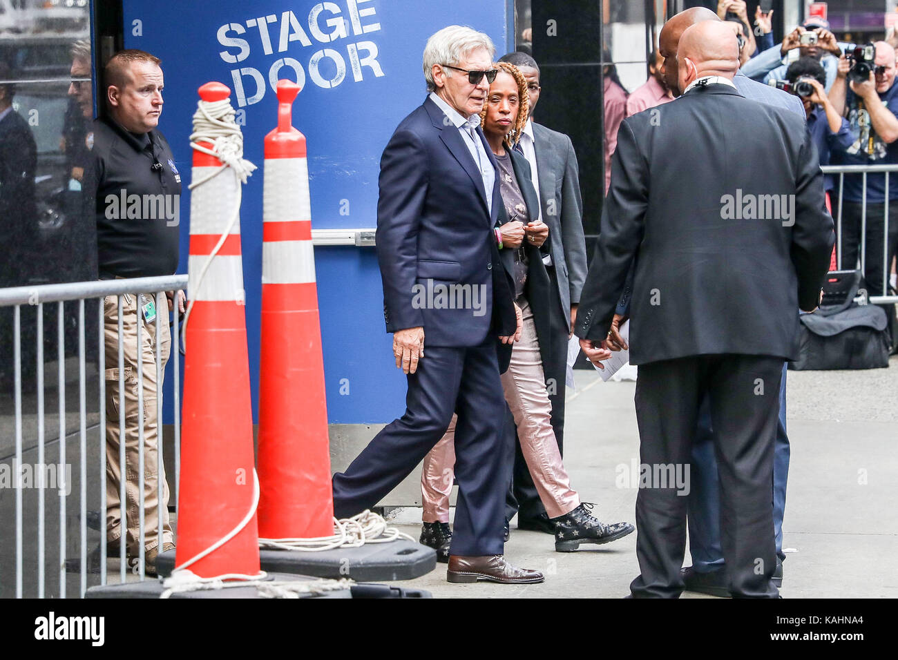 New York, United States. 26th Sep, 2017. Actor Harrison Ford is seen ...