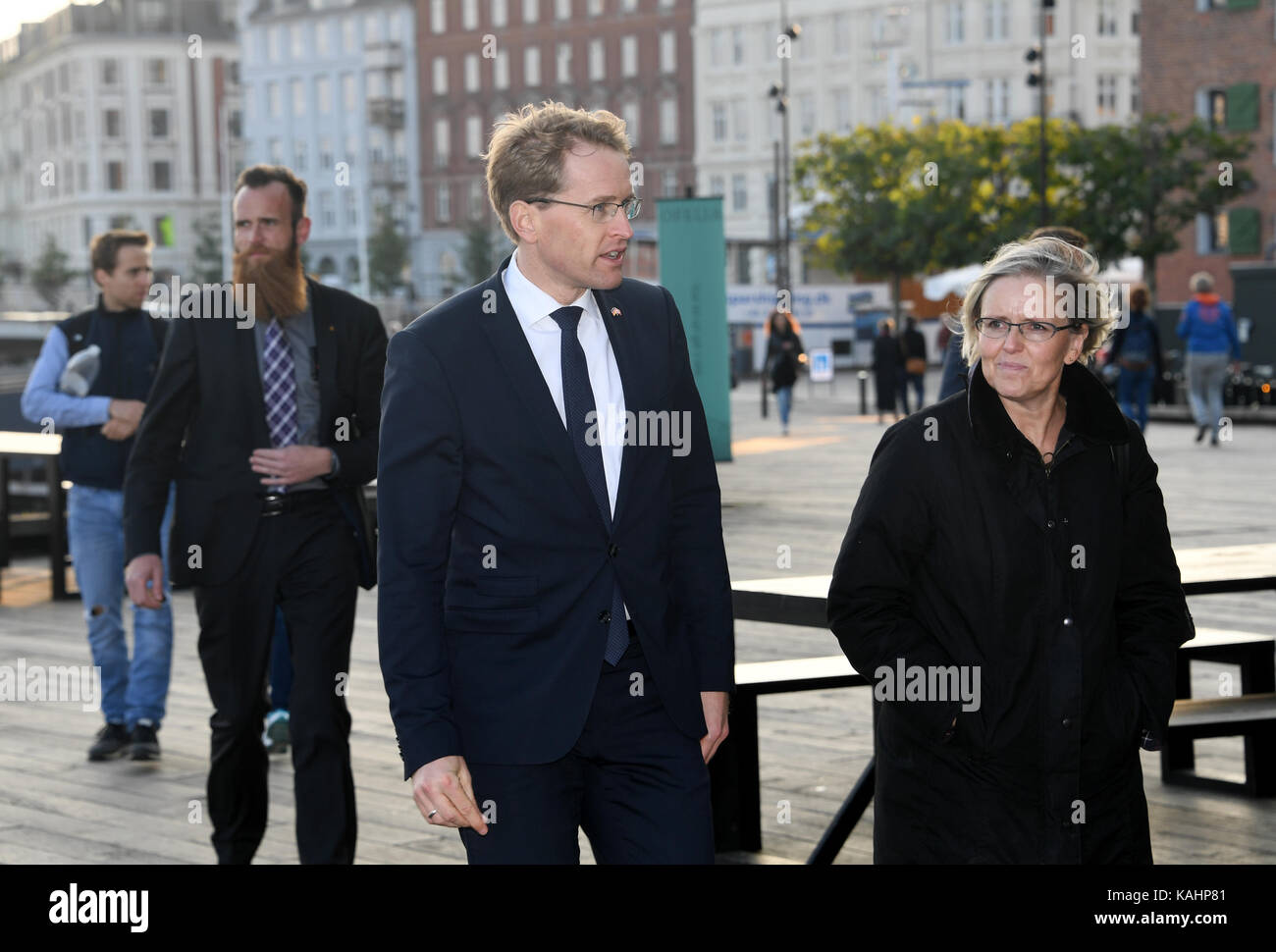 Copenhagen, Denmark. 26th Sep, 2017. Premier of Schleswig-Holstein Daniel Guenther (CDU) with ...