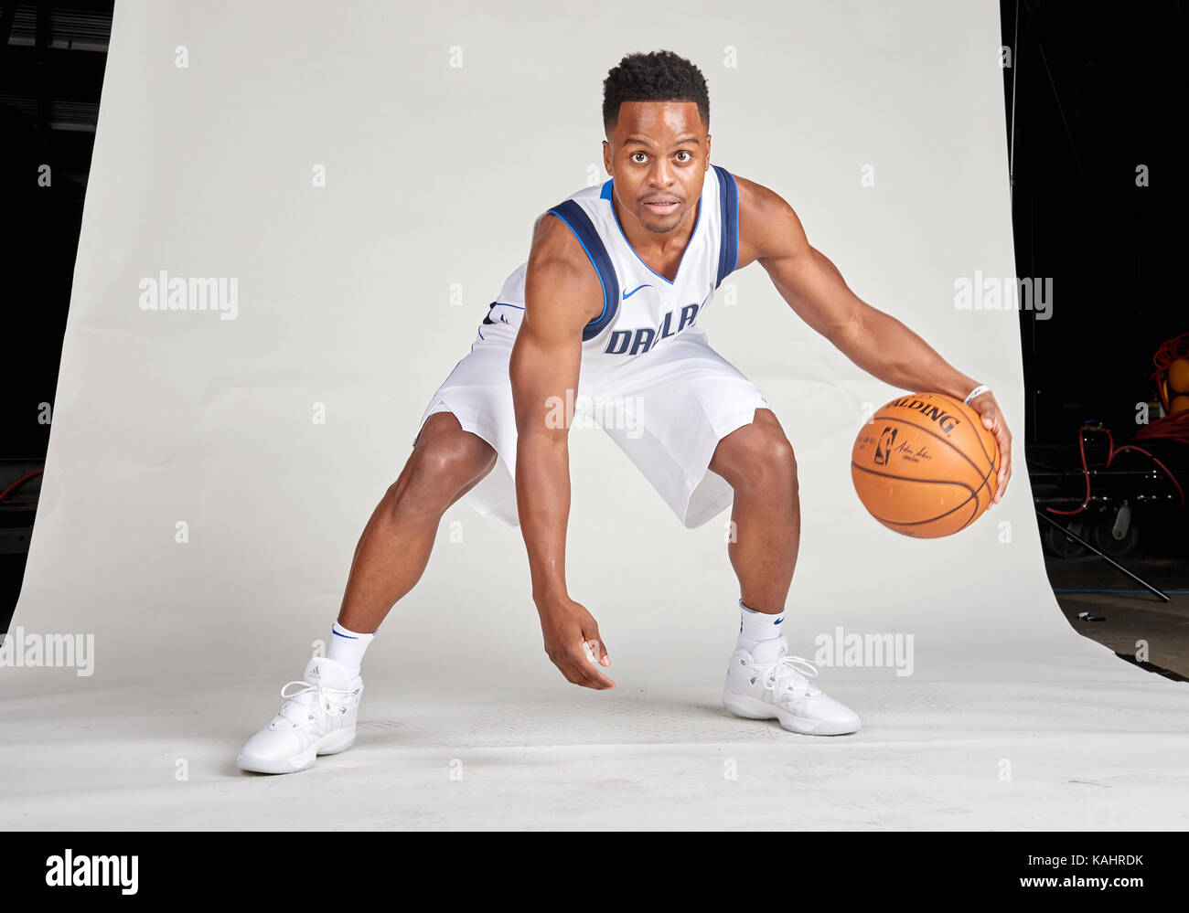 Sept 25, 2017: Dallas Mavericks guard Yogi Ferrell #11 poses during the ...