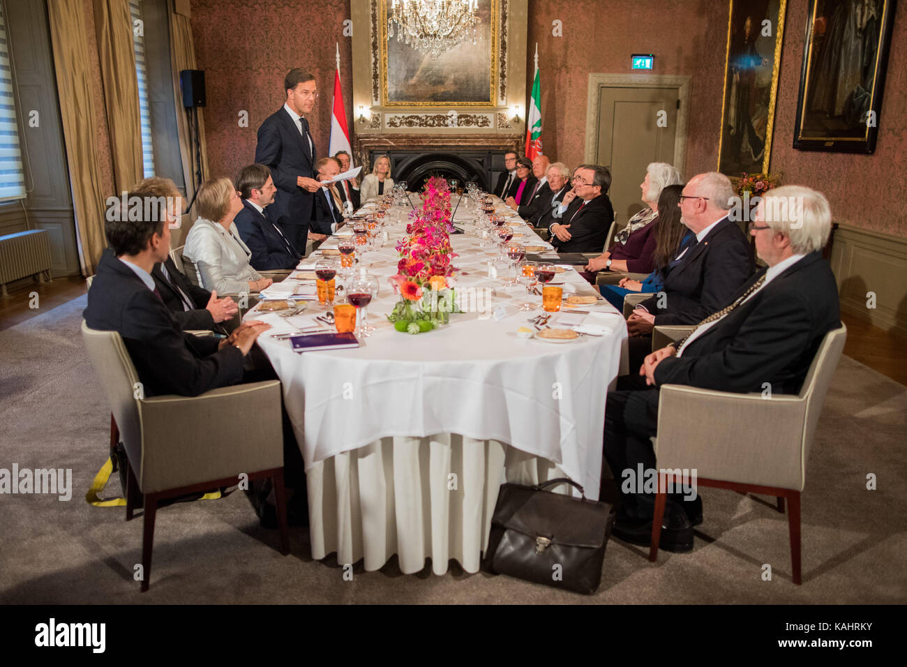 The Hague, The Netherlands. 26th Sep, 2017. Dutch Prime Minister Mark ...