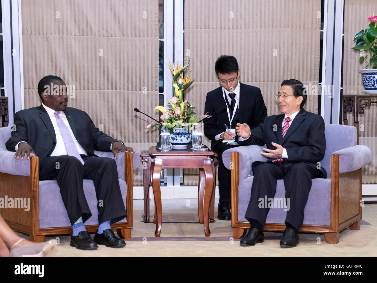 Beijing, China. 26th Sep, 2017. Chinese State Councilor and Minister of ...