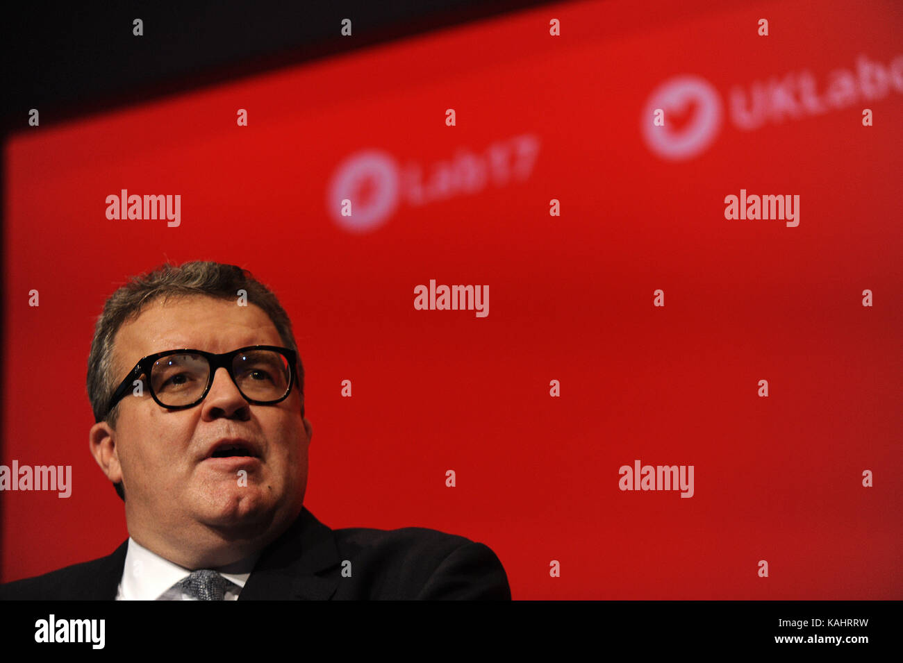 Brighton, UK. 26th Sep, 2017. Tom Watson, deputy leader of the Labour ...