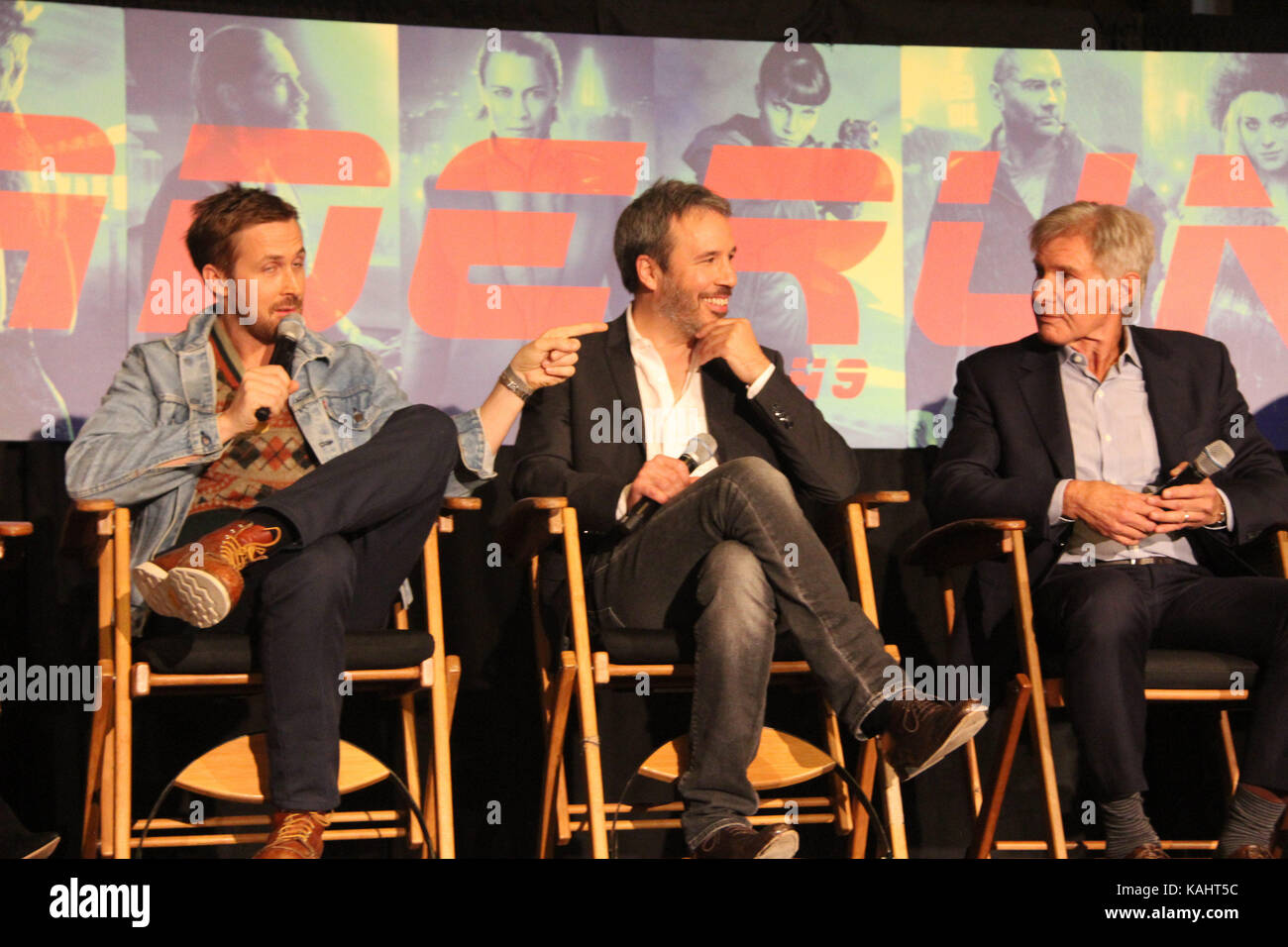 Ryan Gosling, Denis Villeneuve, Harrison Ford 09/24/2017 "Blade Runner ...