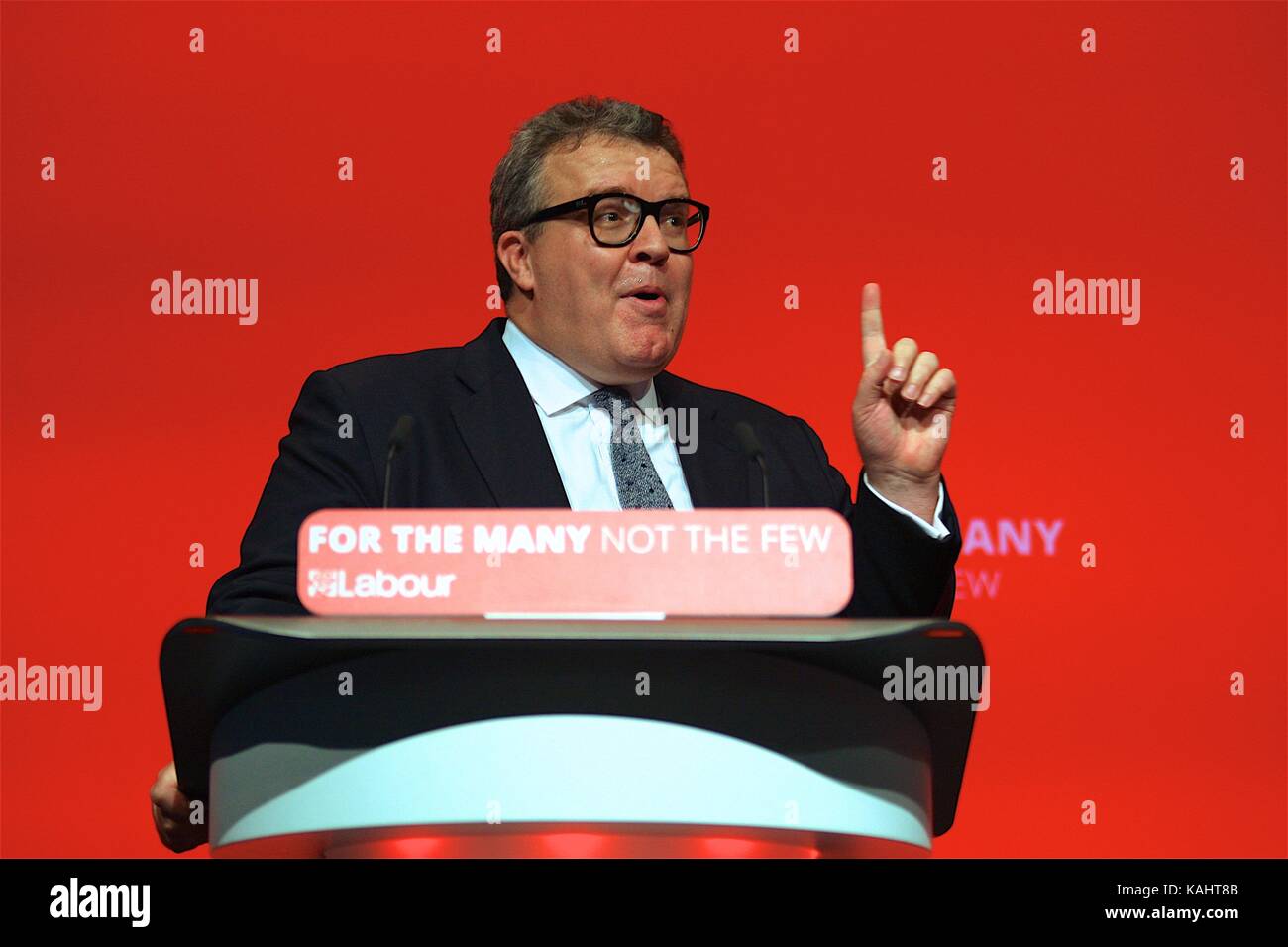 Tom Watson Deputy Leader of the Labour Party gives his speech at the ...