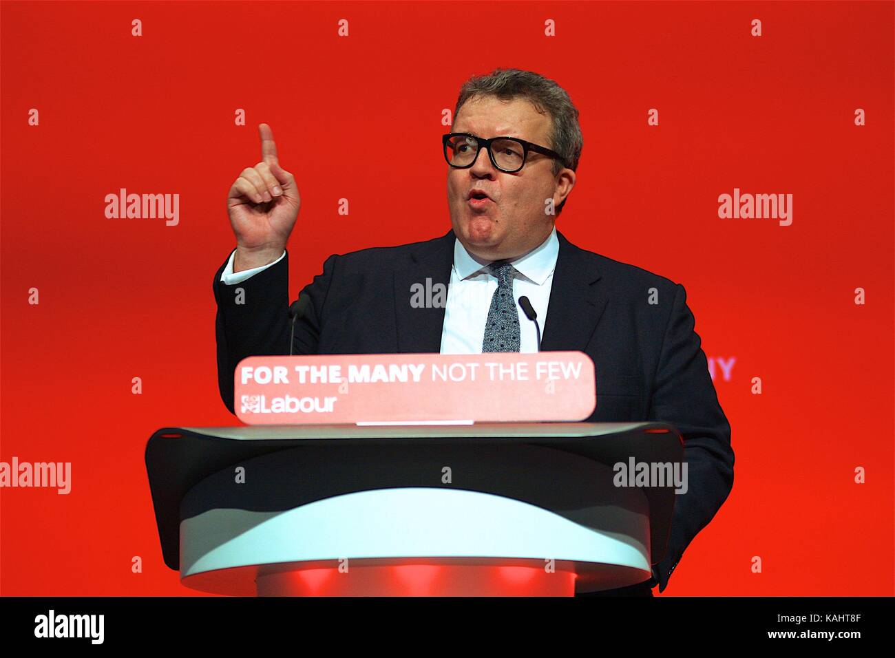 Tom Watson Deputy Leader of the Labour Party gives his speech at the ...