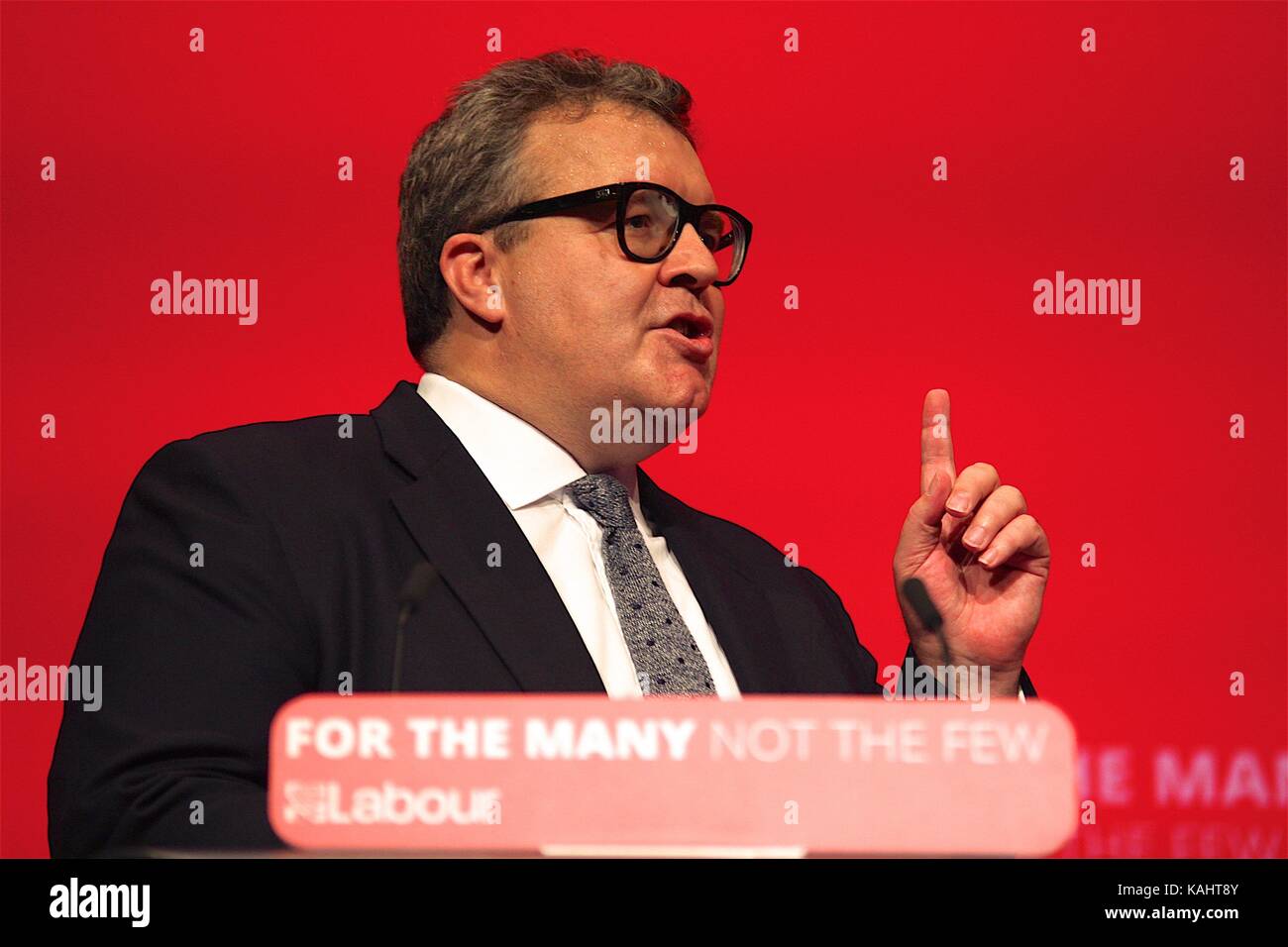 Tom Watson Deputy Leader of the Labour Party gives his speech at the ...