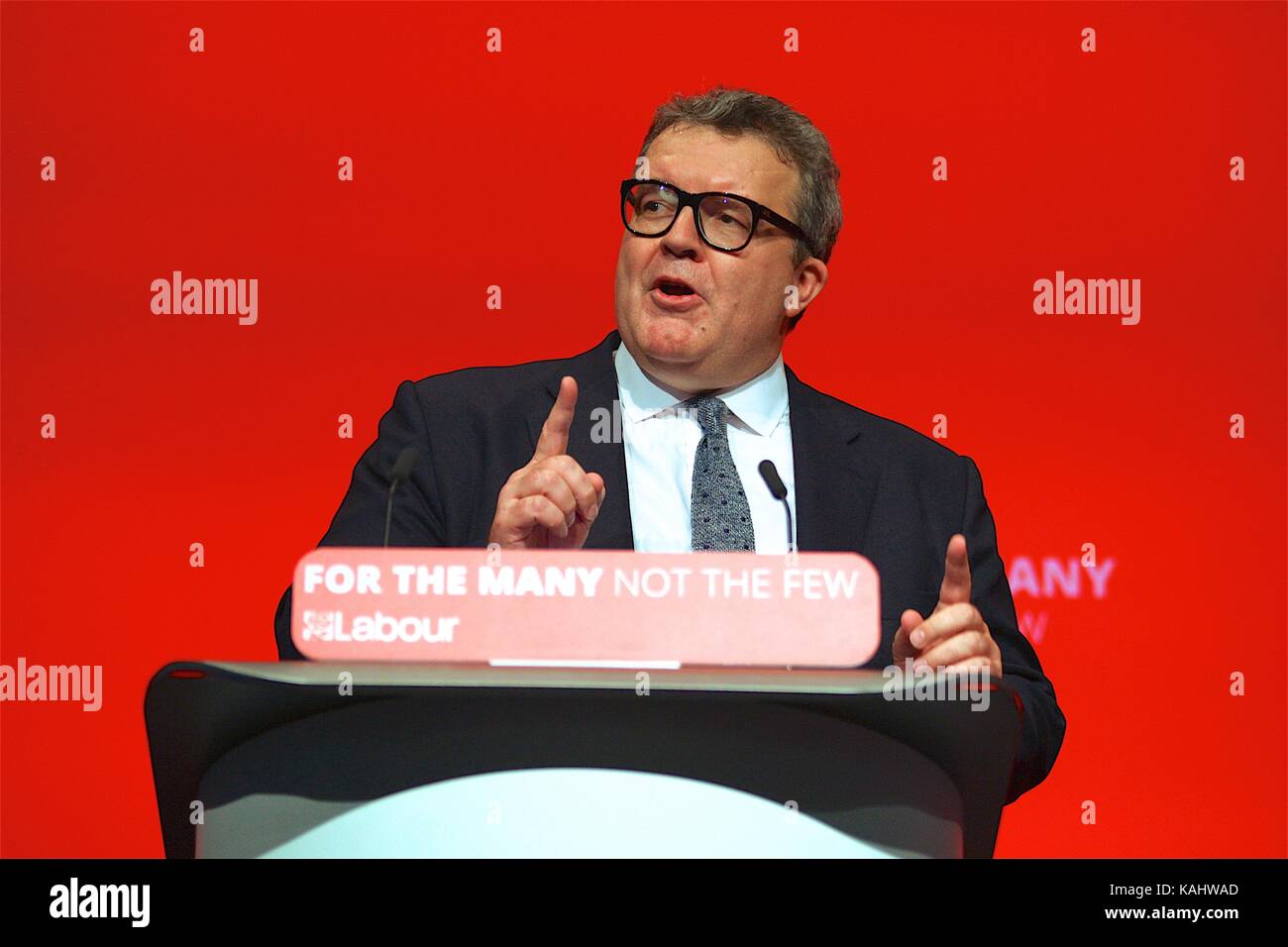 Tom Watson Deputy Leader of the Labour Party gives his speech at the ...