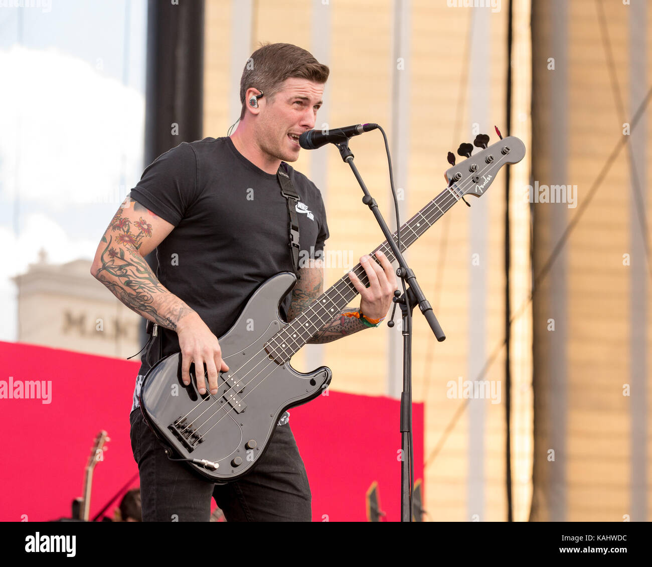 Las Vegas, Nevada, USA. 23rd Sep, 2017. ZACK MERRICK of All Time Low ...