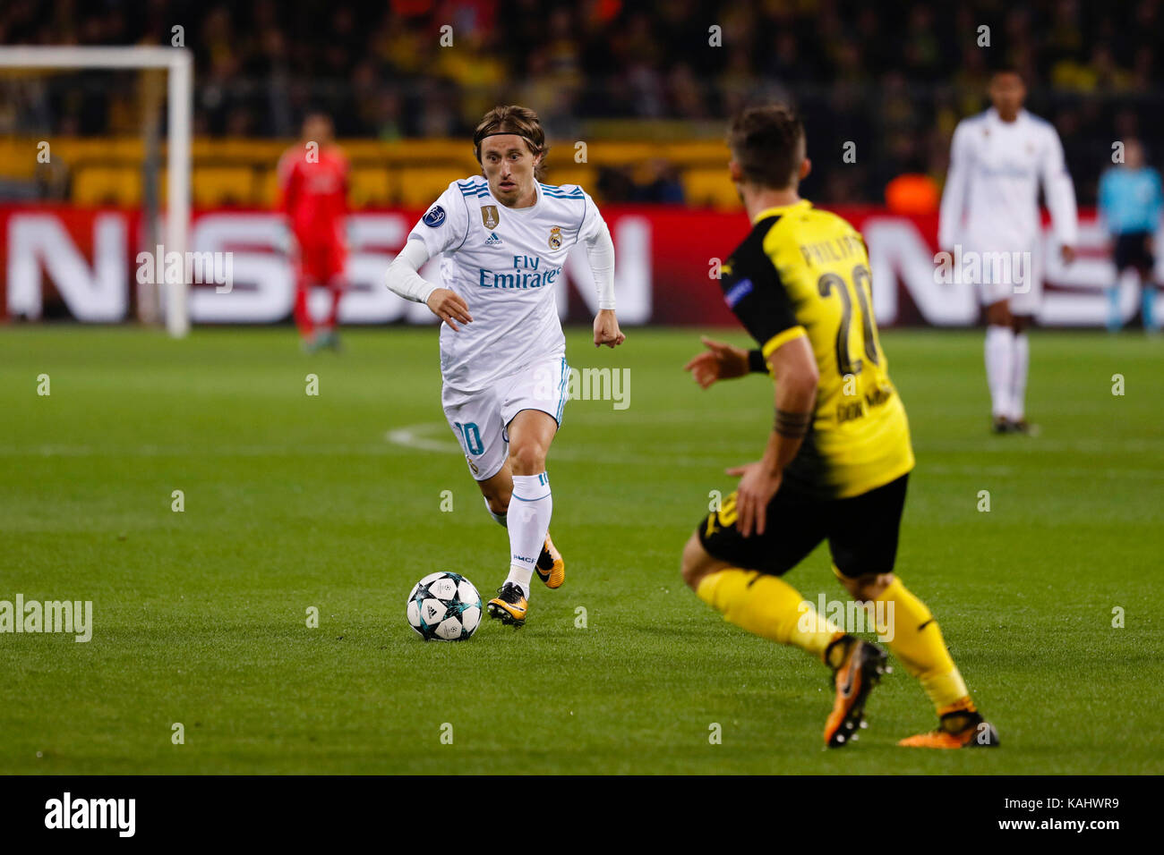 Dortmund, Germany. 26th Sep, 2017. Luka Modric (10) Real Madrid's ...